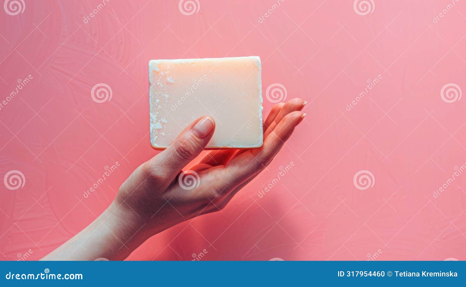 A Single Hand Holding a Bar of Soap Stock Photo - Image of washing ...