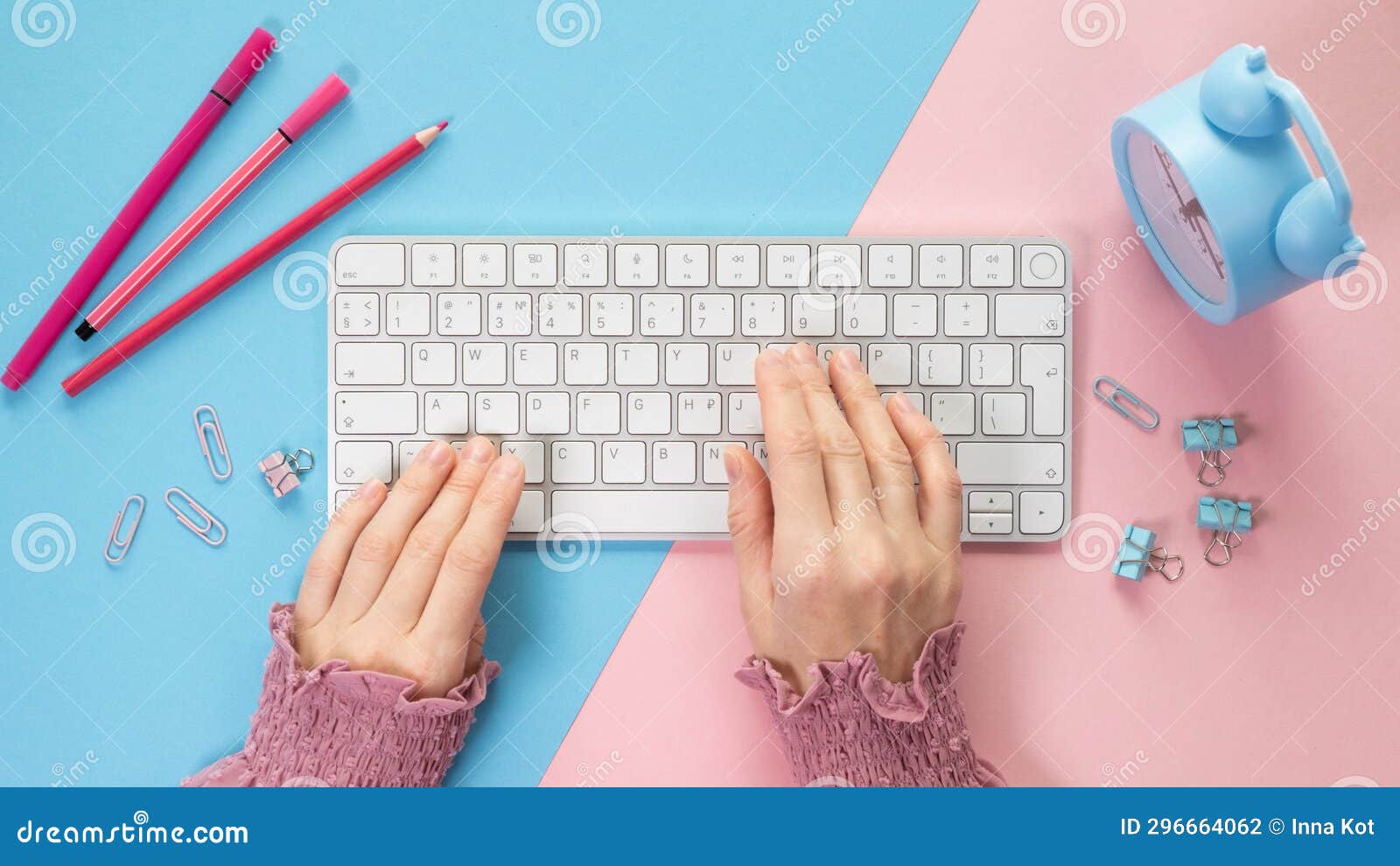 Single Hand Typing on a Keyboard, Woman Using Computer Keyboard Stock ...