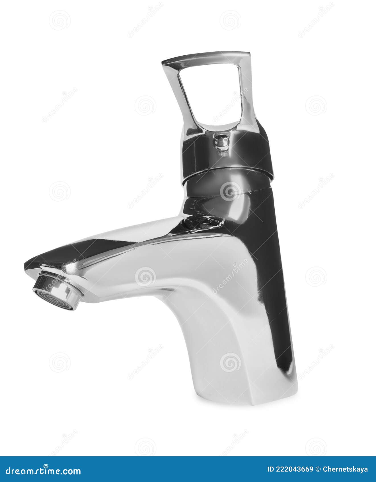 Single Handle Water Tap Isolated on White Stock Image - Image of faucet ...