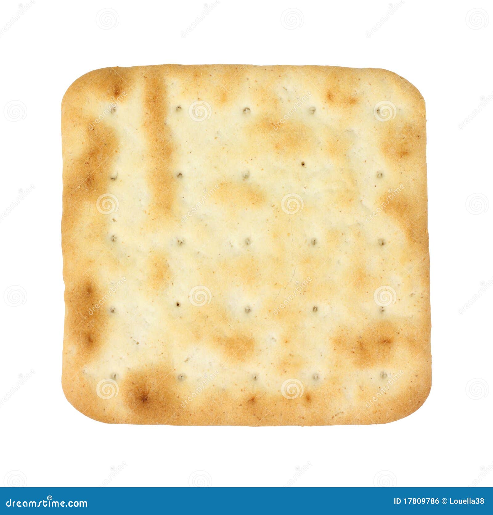 Single Hard Cracker Overhead View Stock Photo - Image of isolated ...