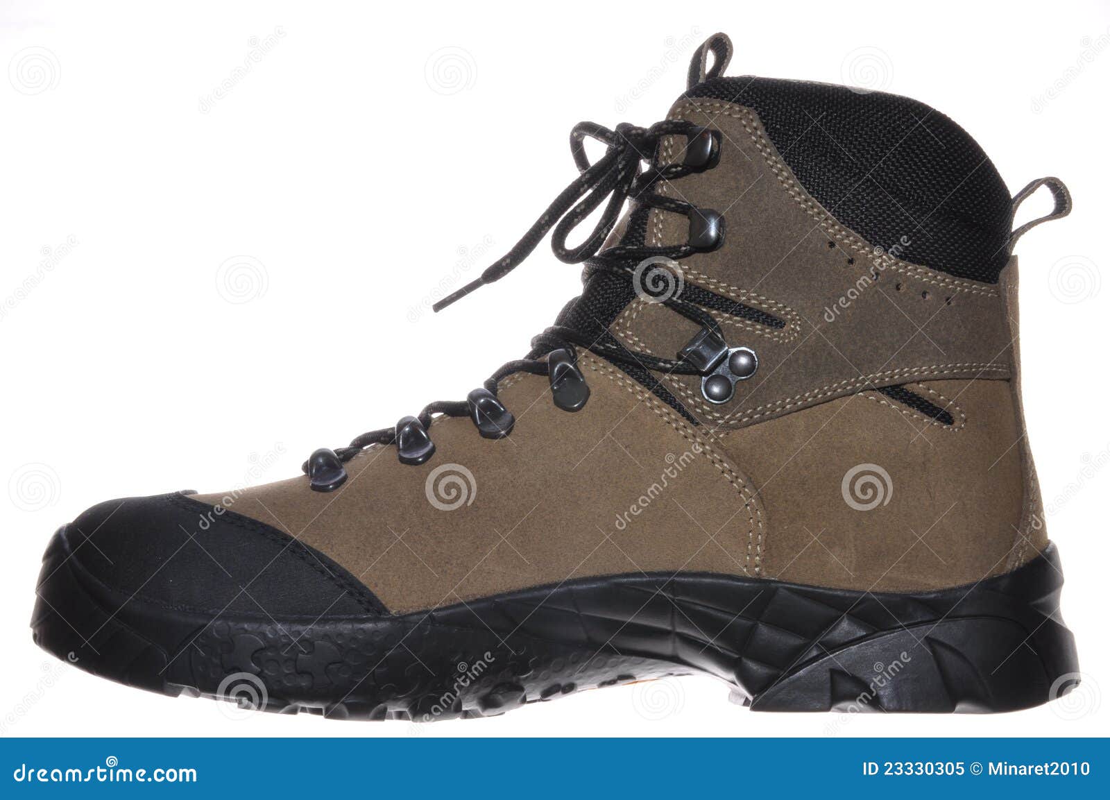 Single hiking boot stock image. Image of color, modern - 23330305