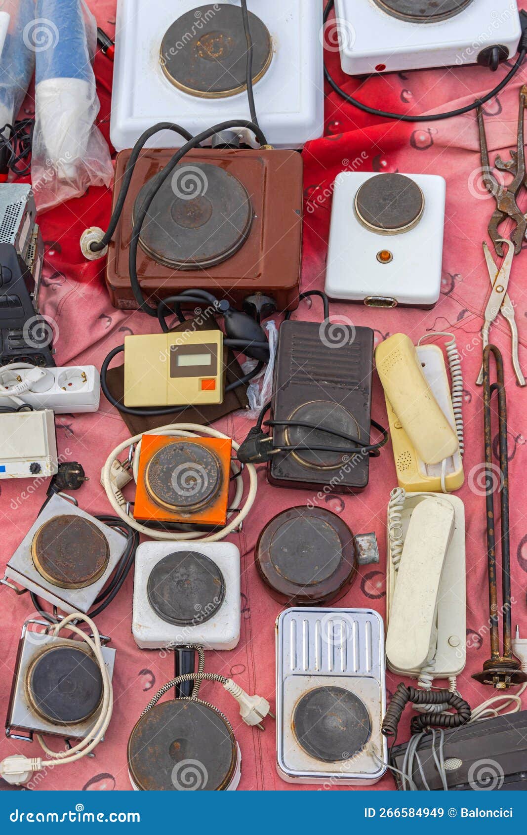 Single Hobs Electric Plate stock image. Image of europe - 266584949