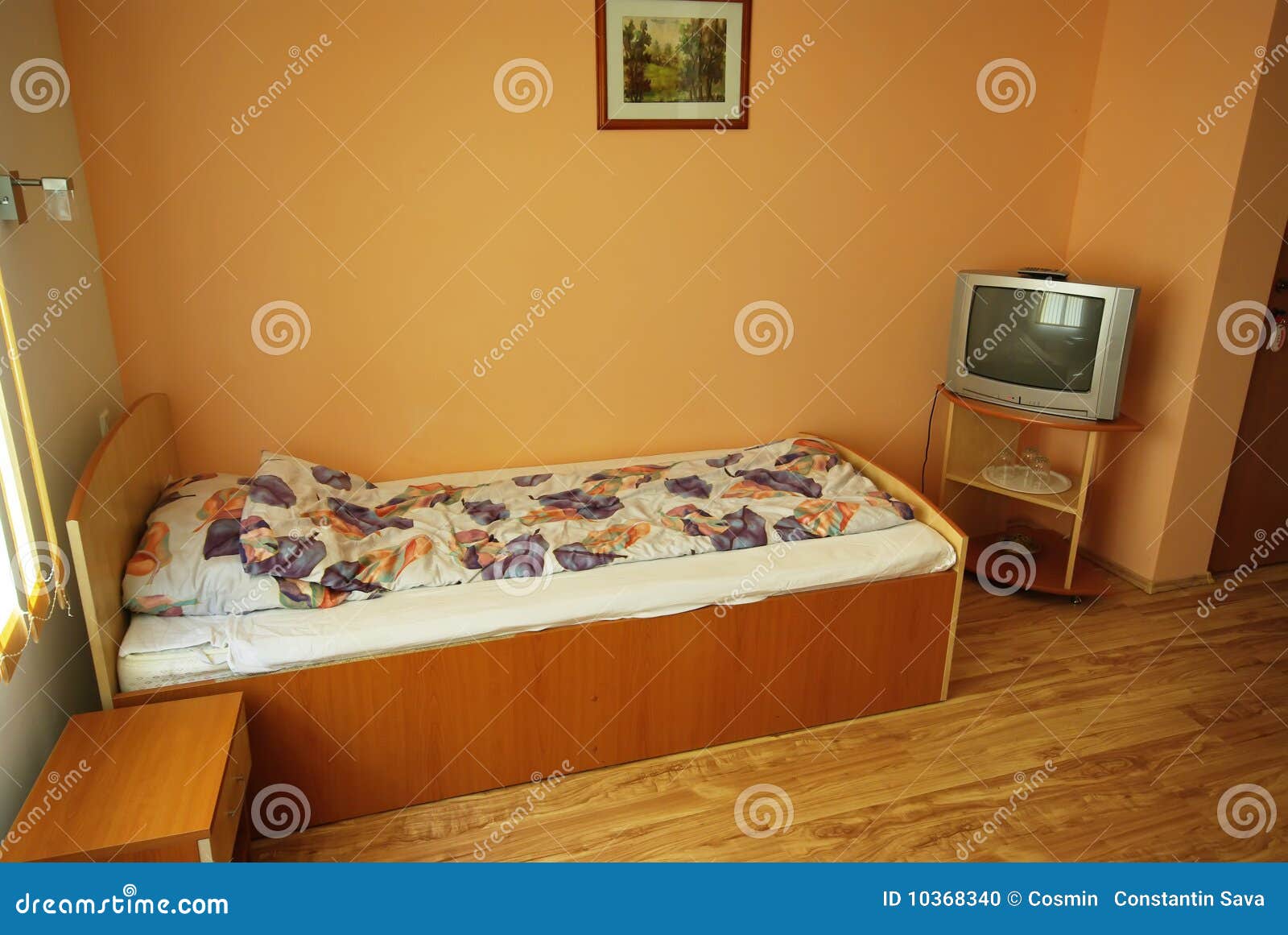 Single hotel room stock photo. Image of holiday, clean - 10368340