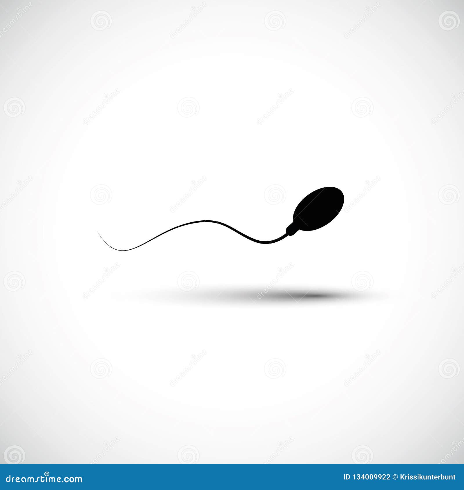 Single Human Sperm Icon Vector Illustration Stock Vector - Illustration ...