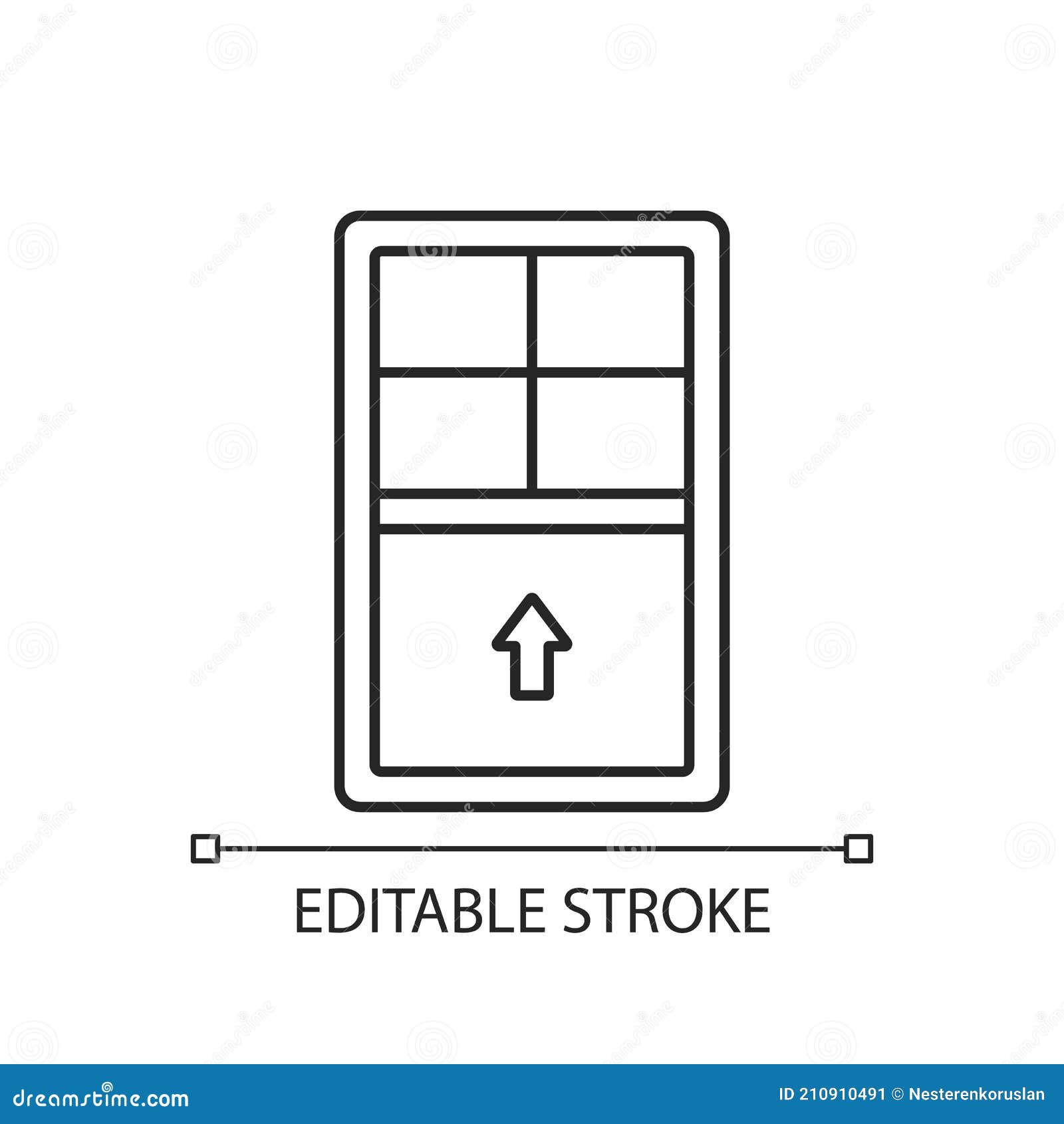 Outline Sash Vector Icon. Isolated Black Simple Line Element ...