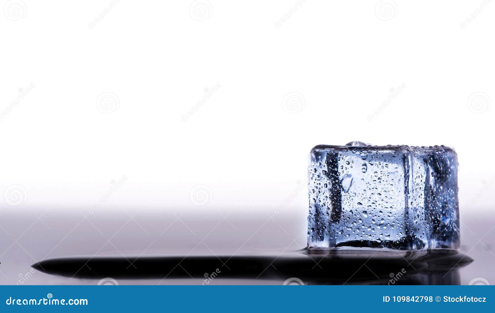 Single ice cube stock photo. Image of closeup, drop - 109842798