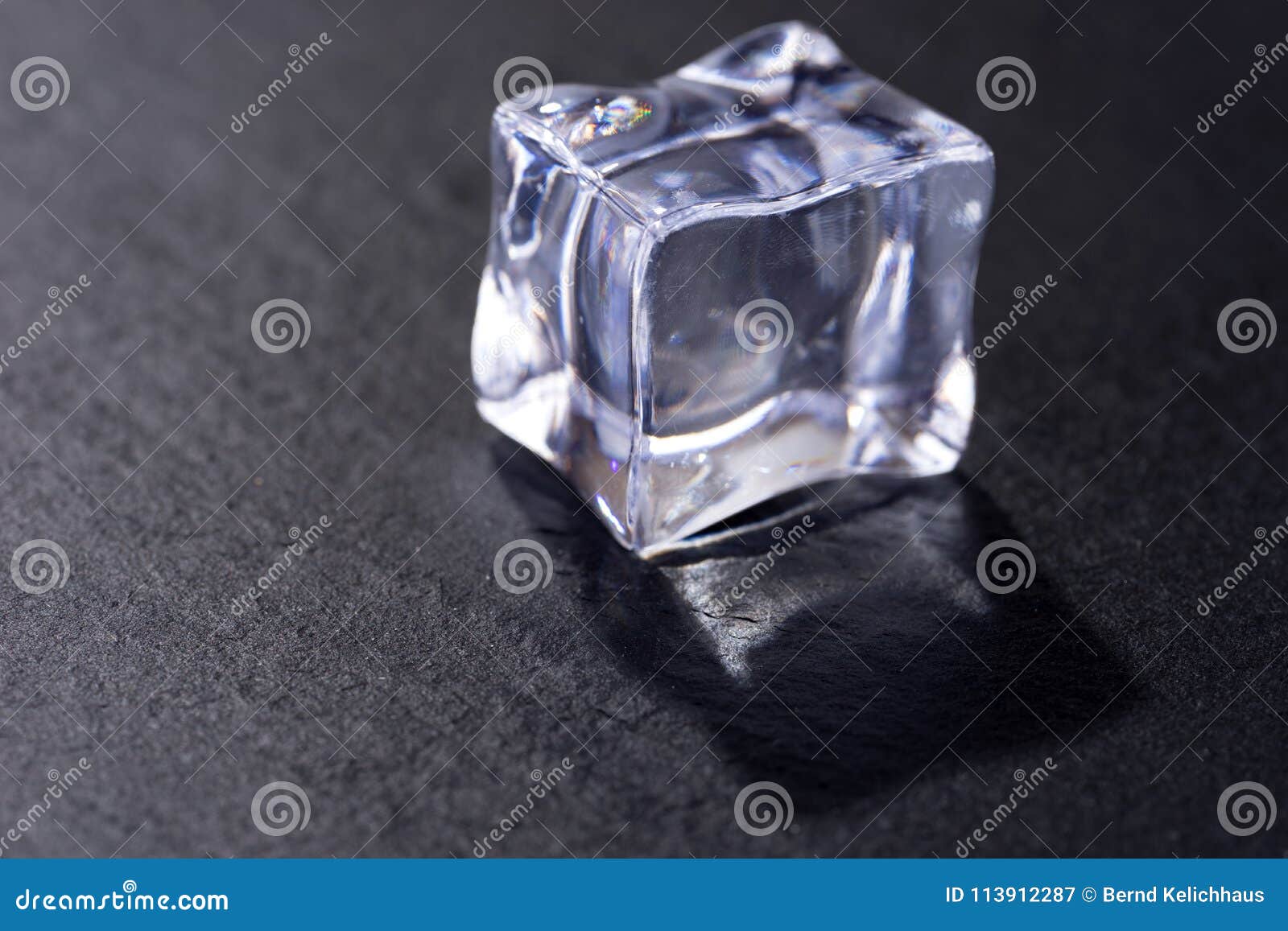 Single Ice Cube Isolated on Black Stock Image - Image of cool, melt ...