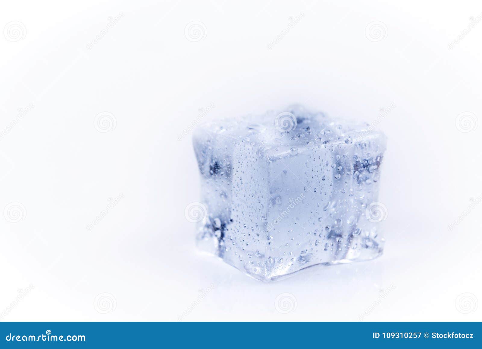 Single ice cube stock image. Image of object, abstract - 109310257