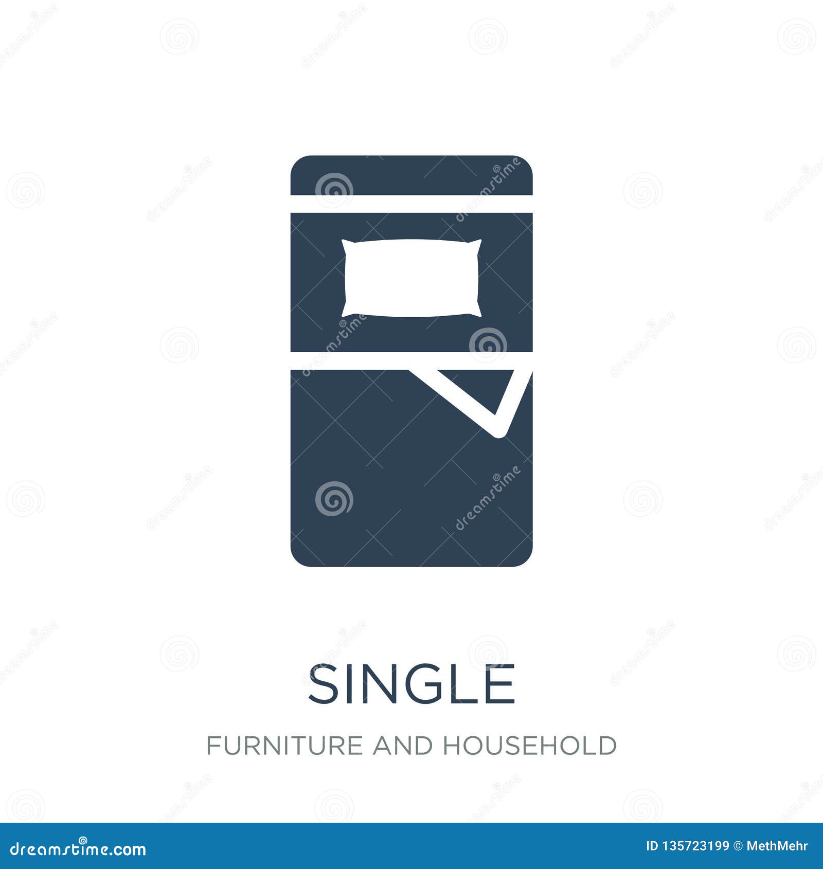 Single Icon in Trendy Design Style. Single Icon Isolated on White ...