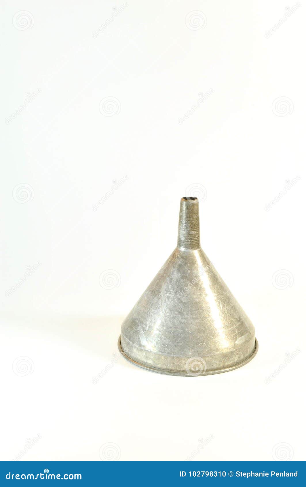 Single Image of an Antique Objects a Funnel Stock Photo - Image of ...