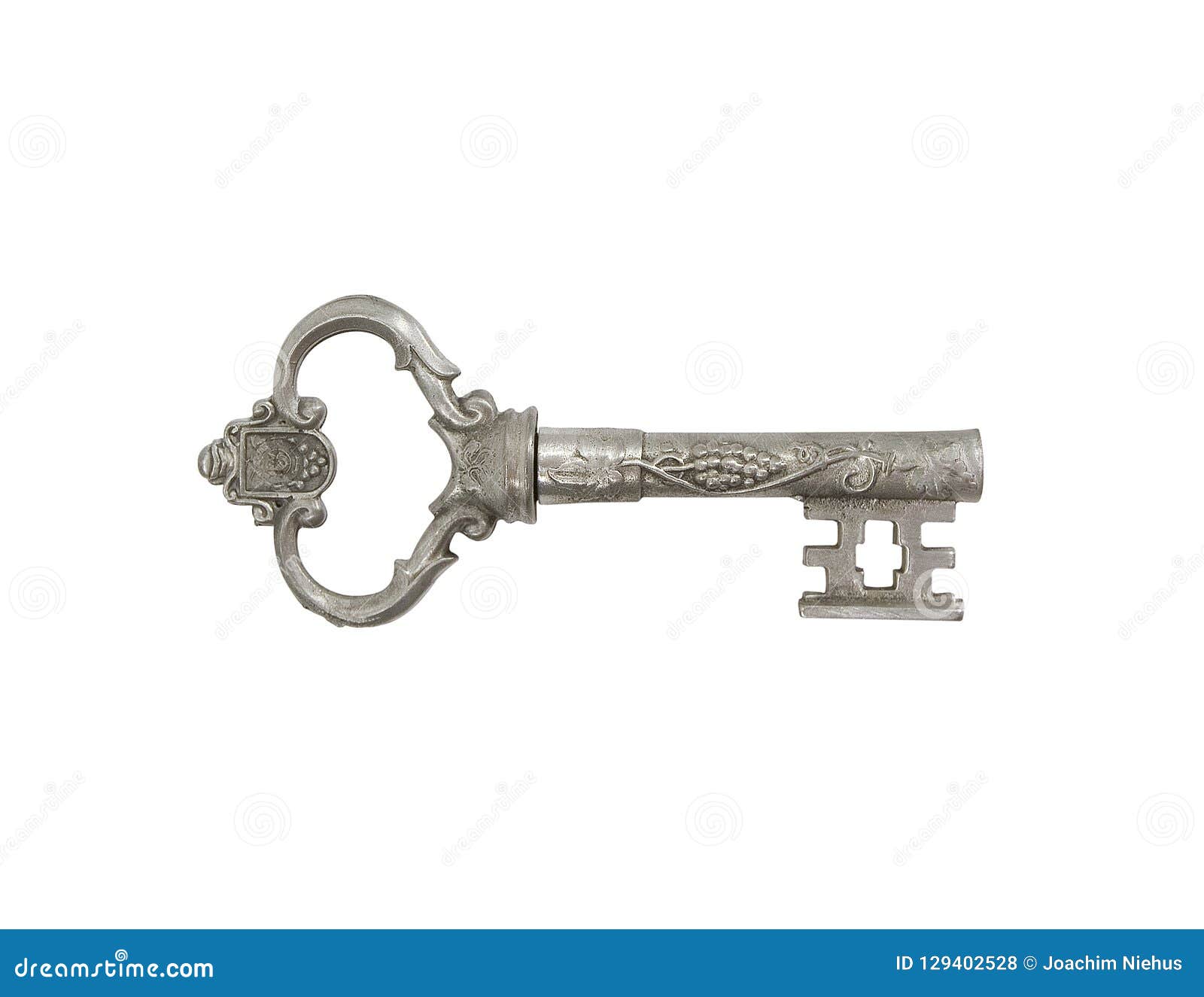 Single Isolated Key Over White Background Stock Photo - Image of ...