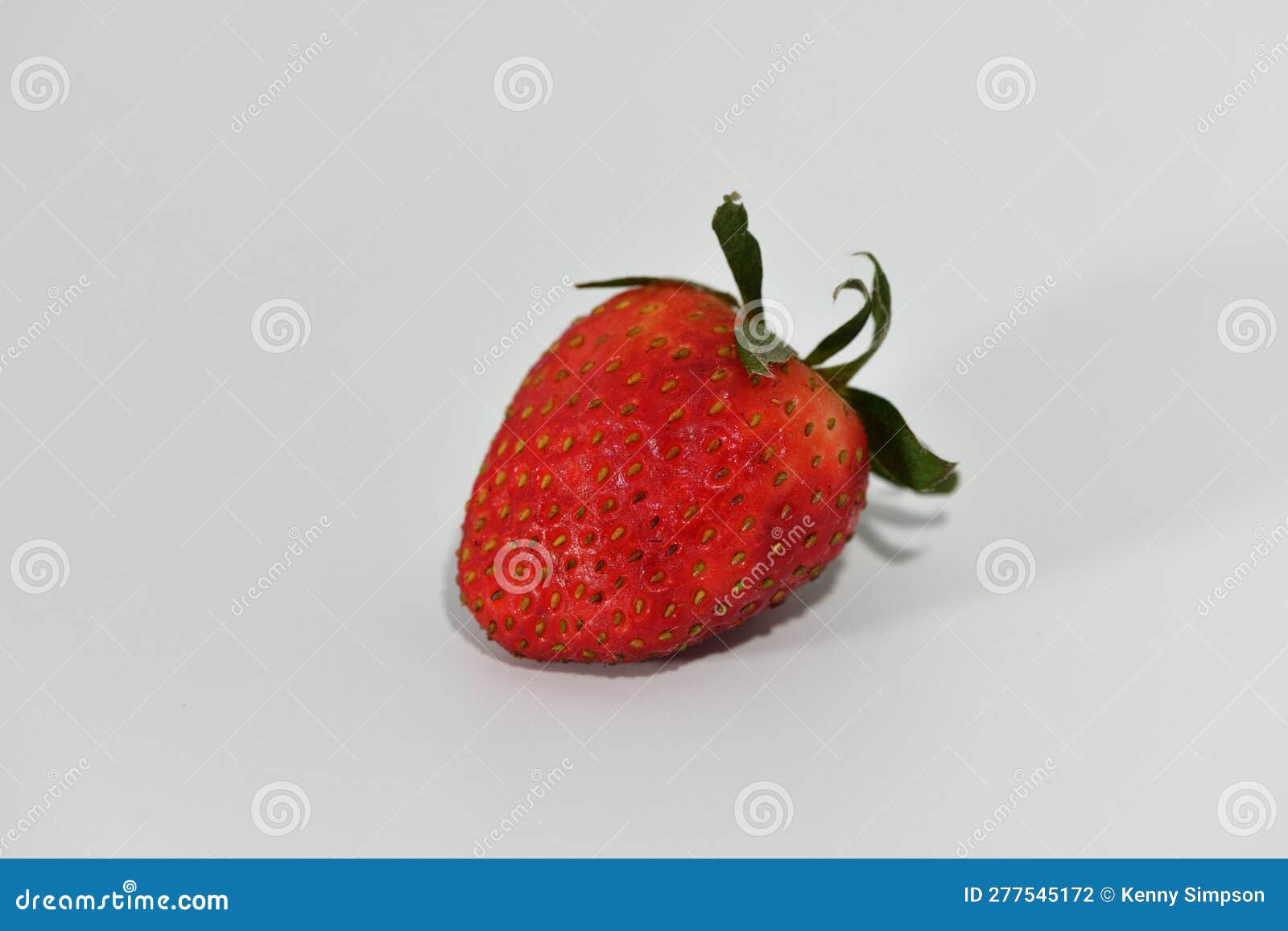 Single isolated strawberry stock photo. Image of fresh - 277545172
