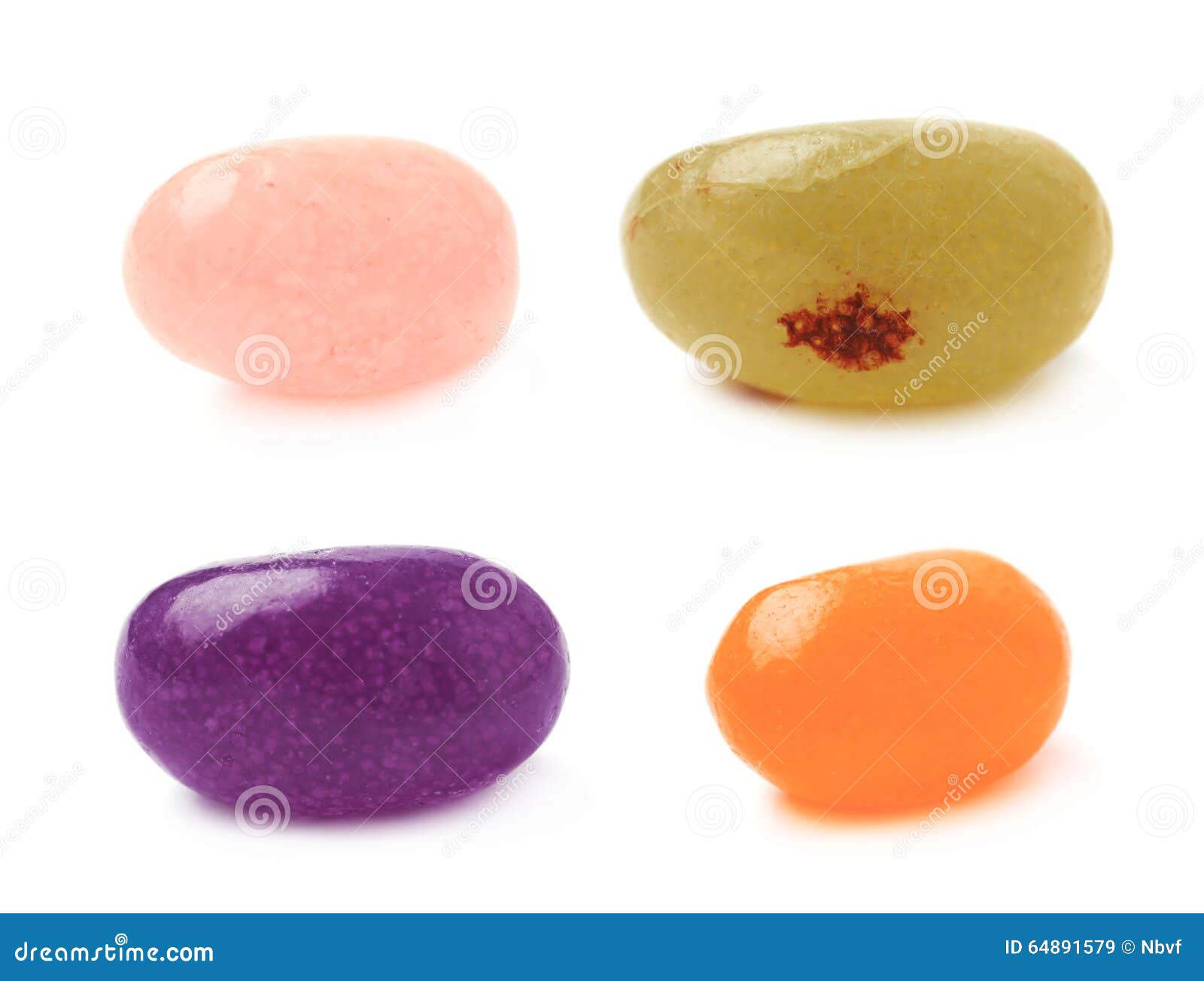 Single Jelly Bean Candy Isolated Stock Image - Image of candy, child ...