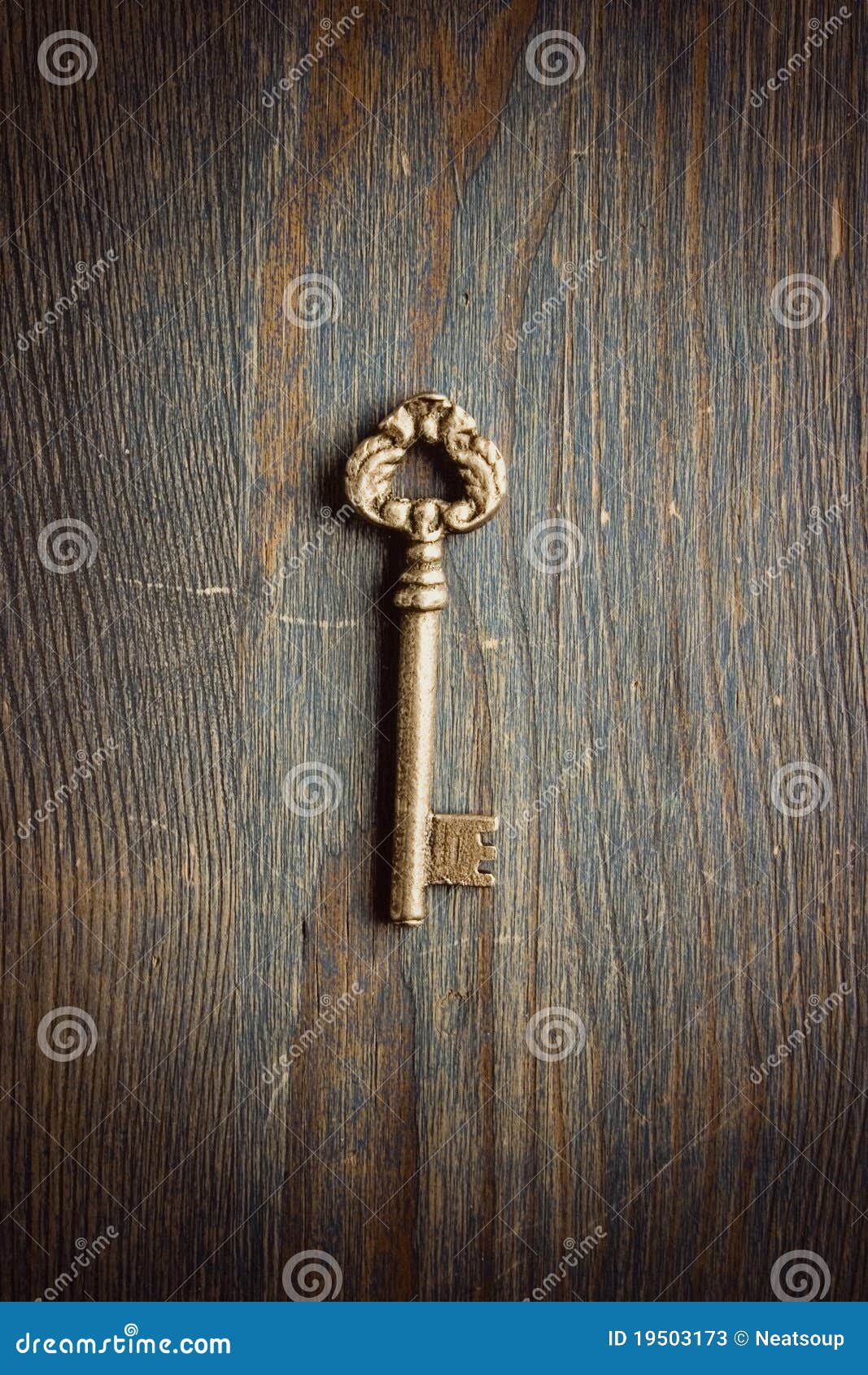 Single Key stock image. Image of unlock, security, antique - 19503173