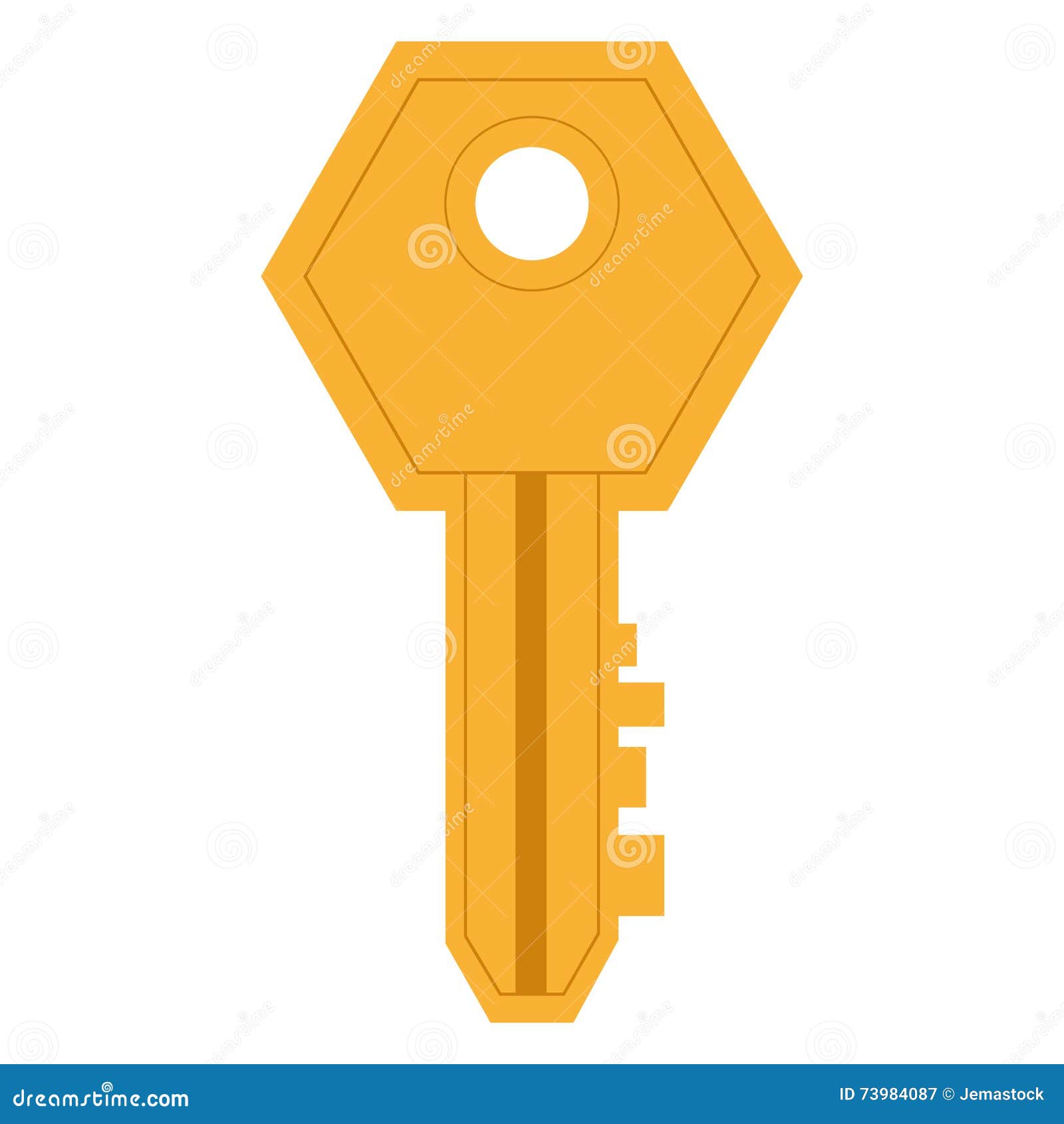Single key icon stock illustration. Illustration of home - 73984087