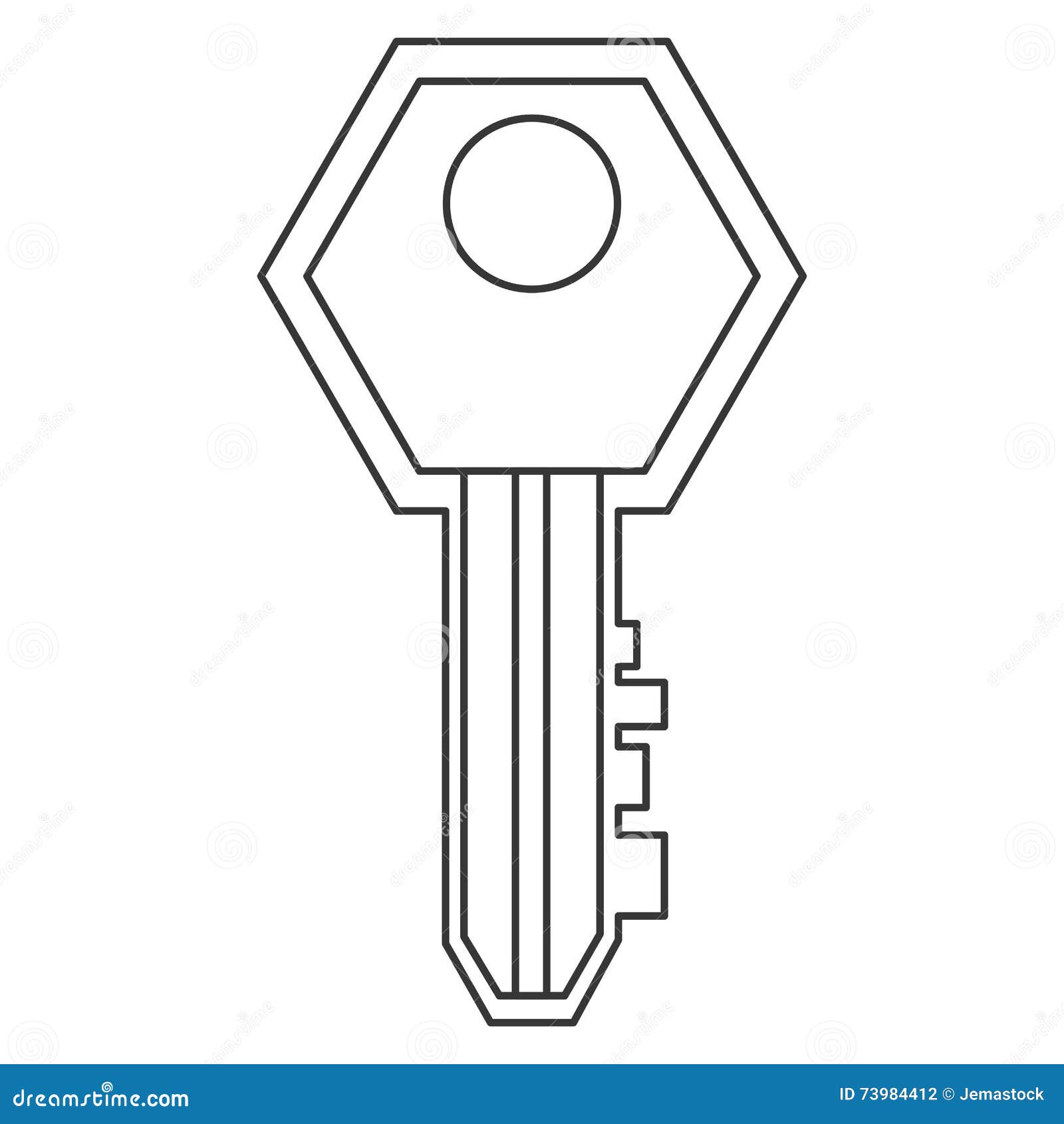 Single key icon stock illustration. Illustration of single - 73984412