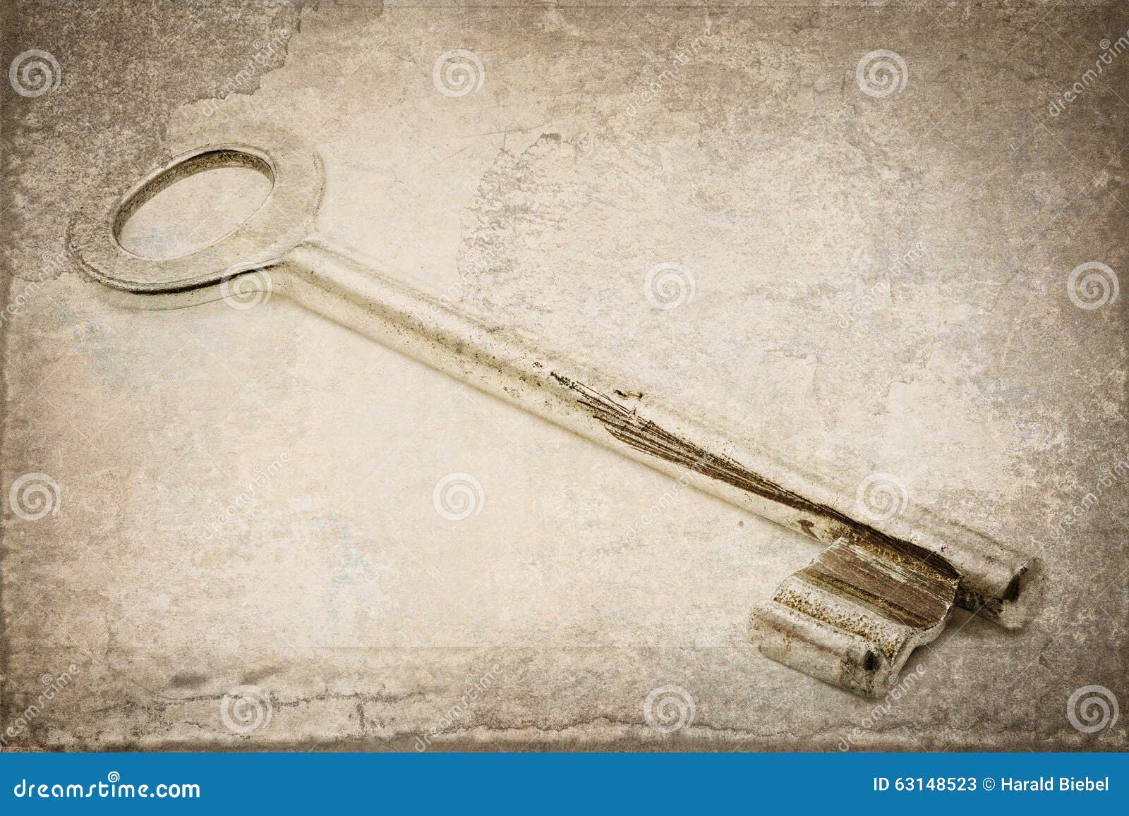 Single Key with Texture Overlay Stock Image - Image of success, lock ...