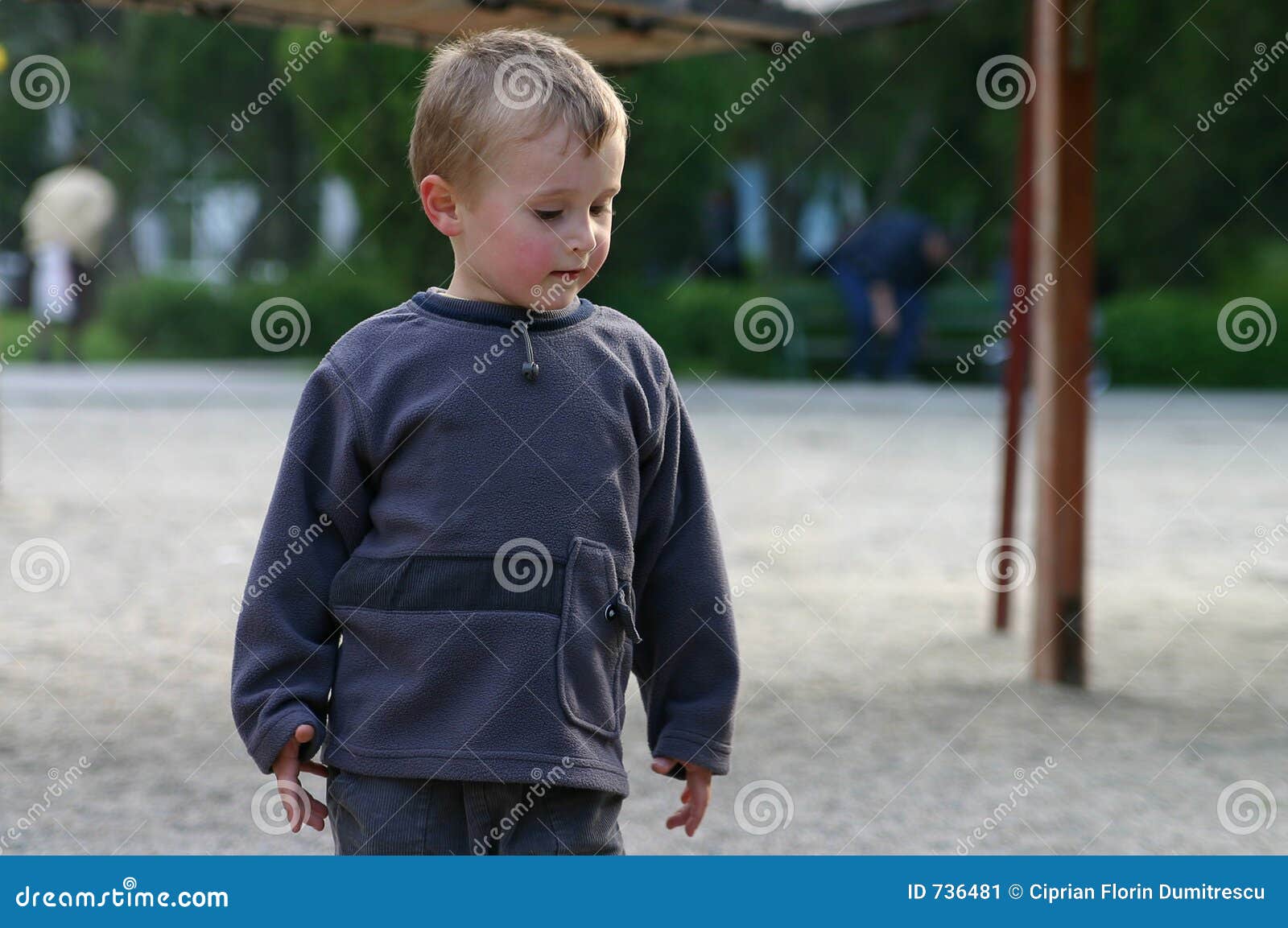 Single kid portrait stock image. Image of detail, blonde - 736481