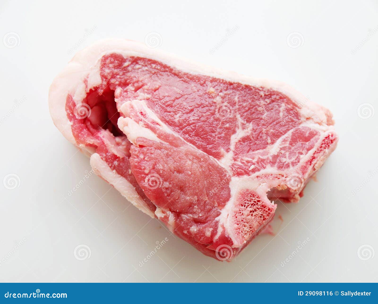 Single Lamb Loin Chop stock photo. Image of bake, moist - 29098116