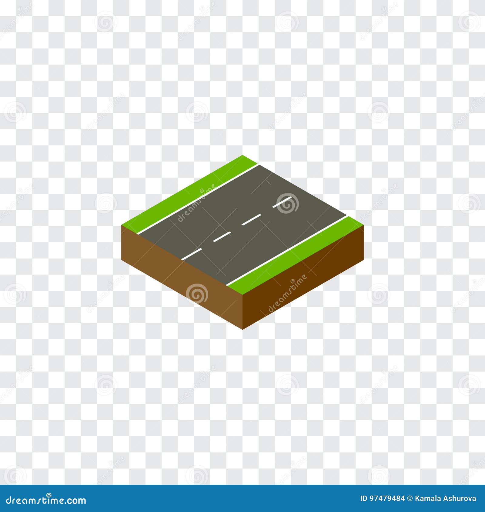 Single-Lane Isometric. Driveway Vector Element Can Be Used for Driveway ...