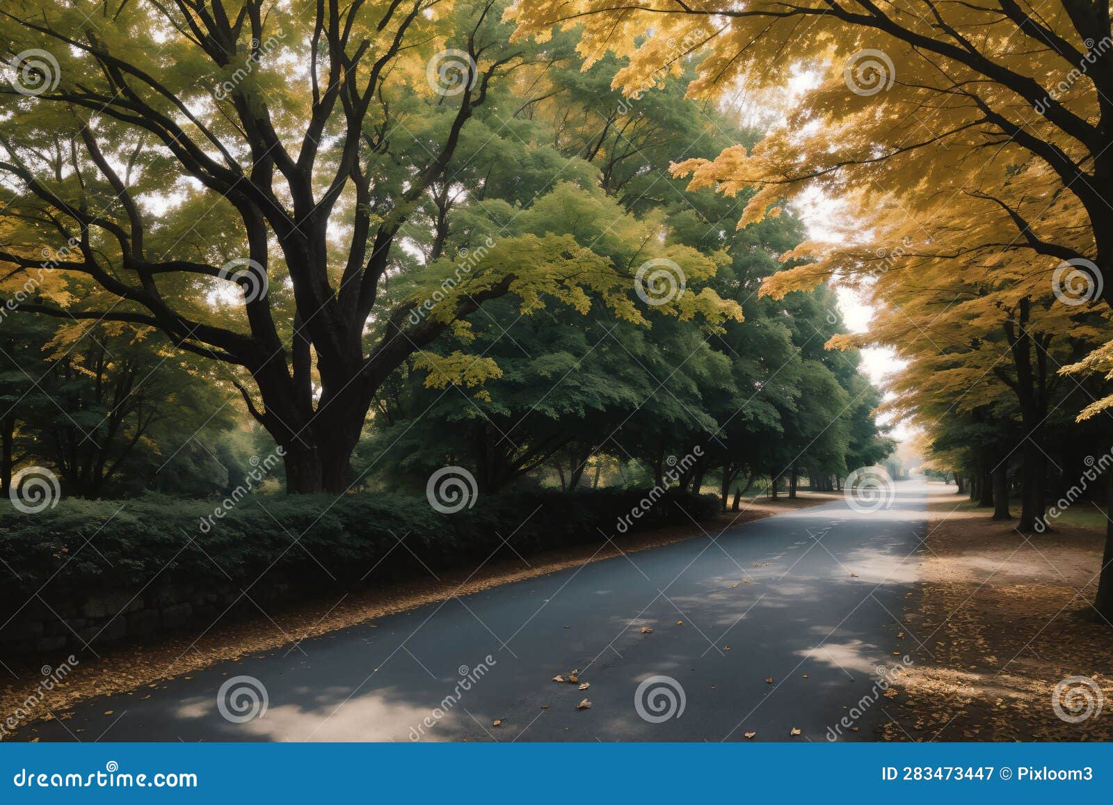 Single Leaf Falling from a Tall Oak Tree Stock Illustration ...