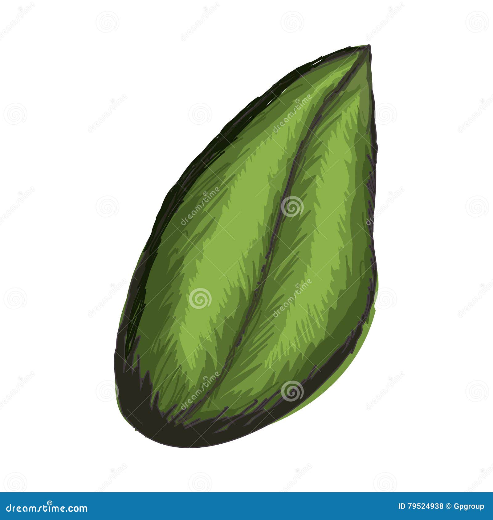 Single leaf icon image stock vector. Illustration of brand - 79524938
