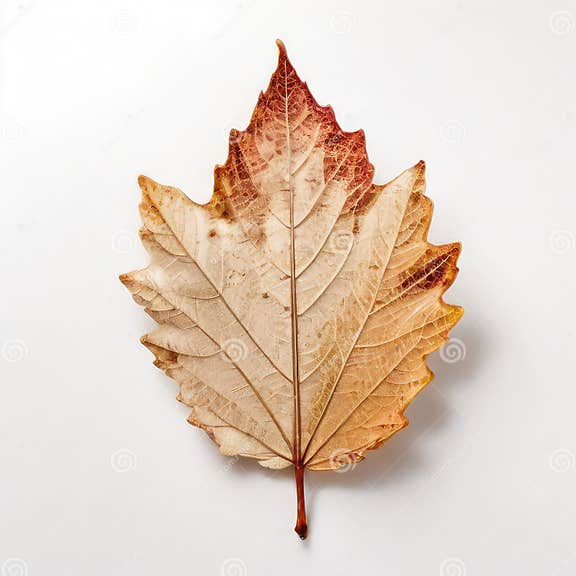 Single Leaf Pattern on White Background Stock Illustration ...