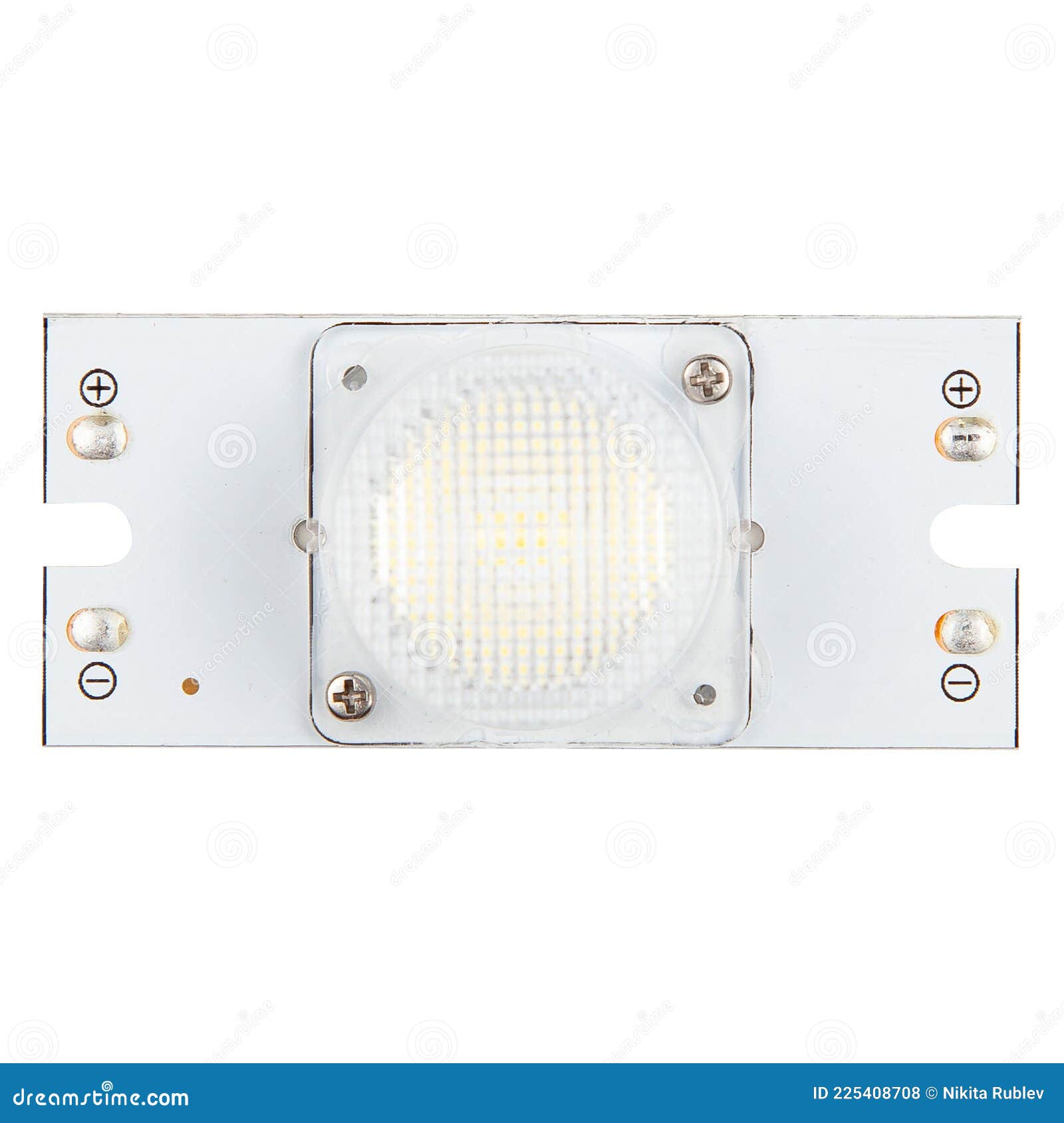 Single LED Module Row Isolated Stock Photo - Image of circuit ...