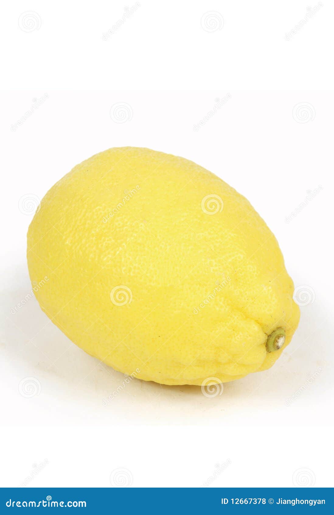 Single Lemon Royalty Free Stock Photos - Image: 12667378
