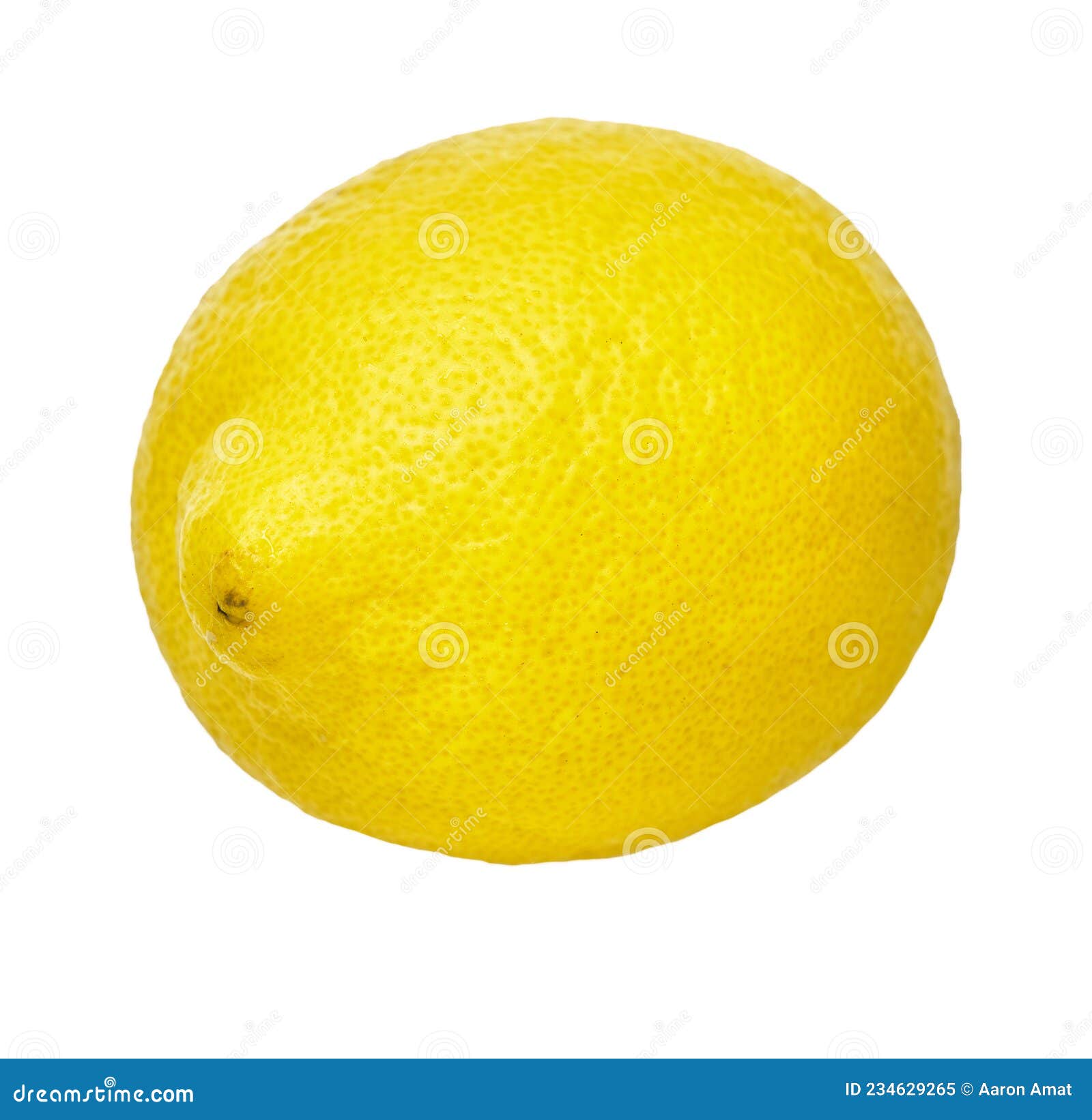 Single Lemon Fruit Isolated on a White Background Stock Image - Image ...