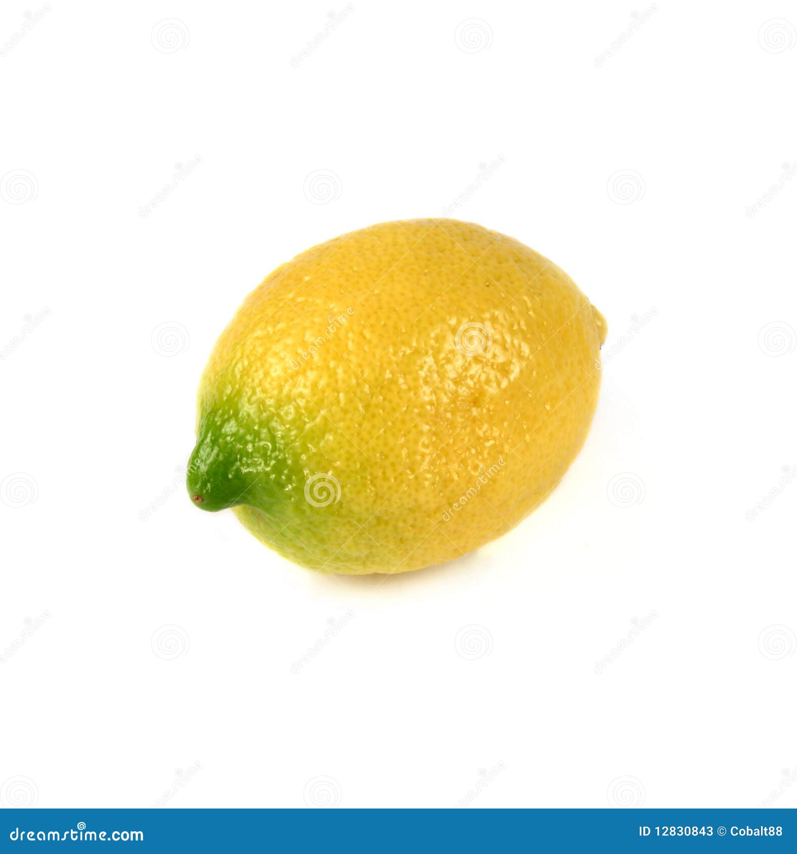 Single lemon isolated stock image. Image of white, vitamin - 12830843