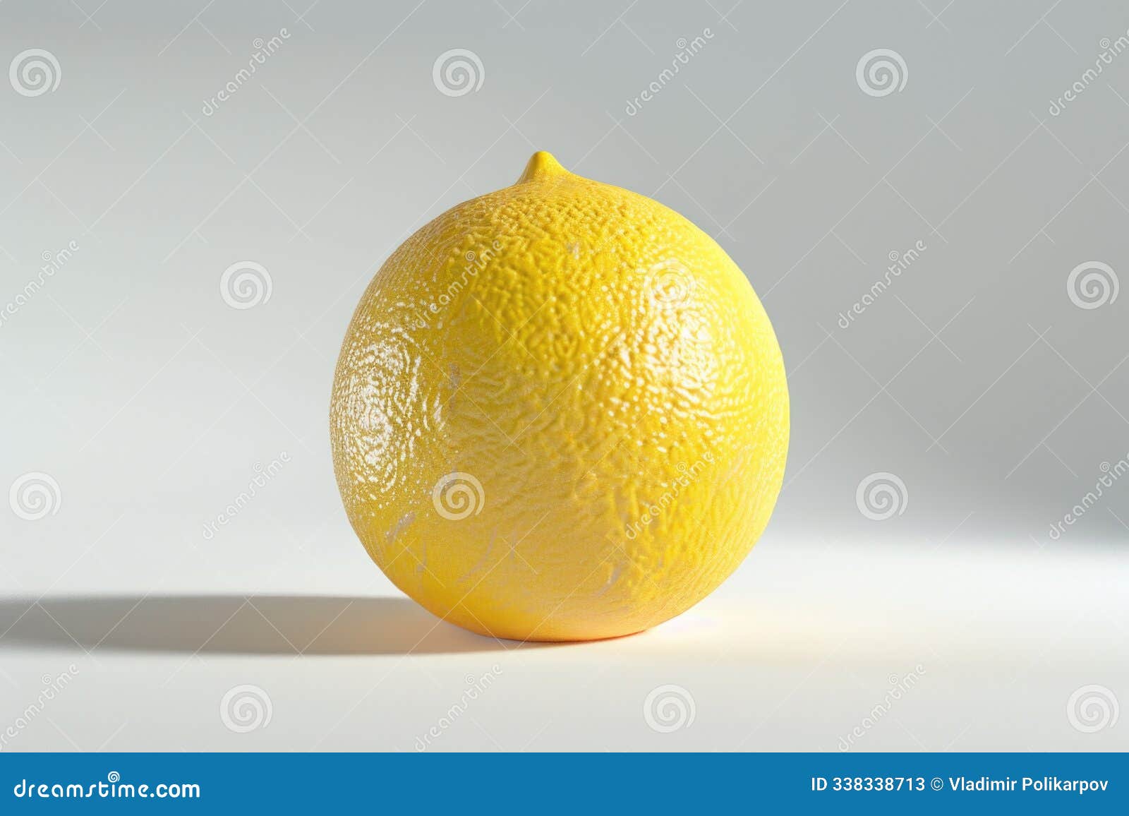A Single Lemon Sitting on a White Background Stock Image - Image of ...