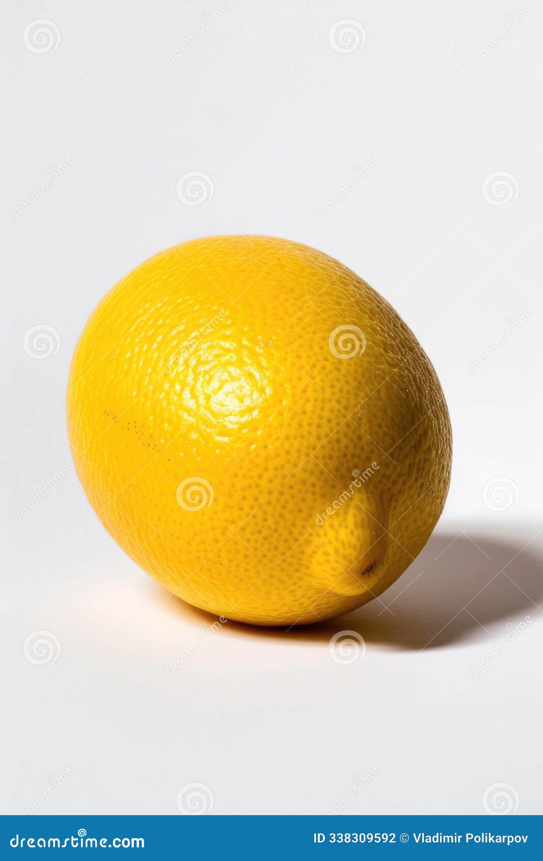 A Single Lemon Sitting on a White Surface Stock Photo - Image of citrus ...
