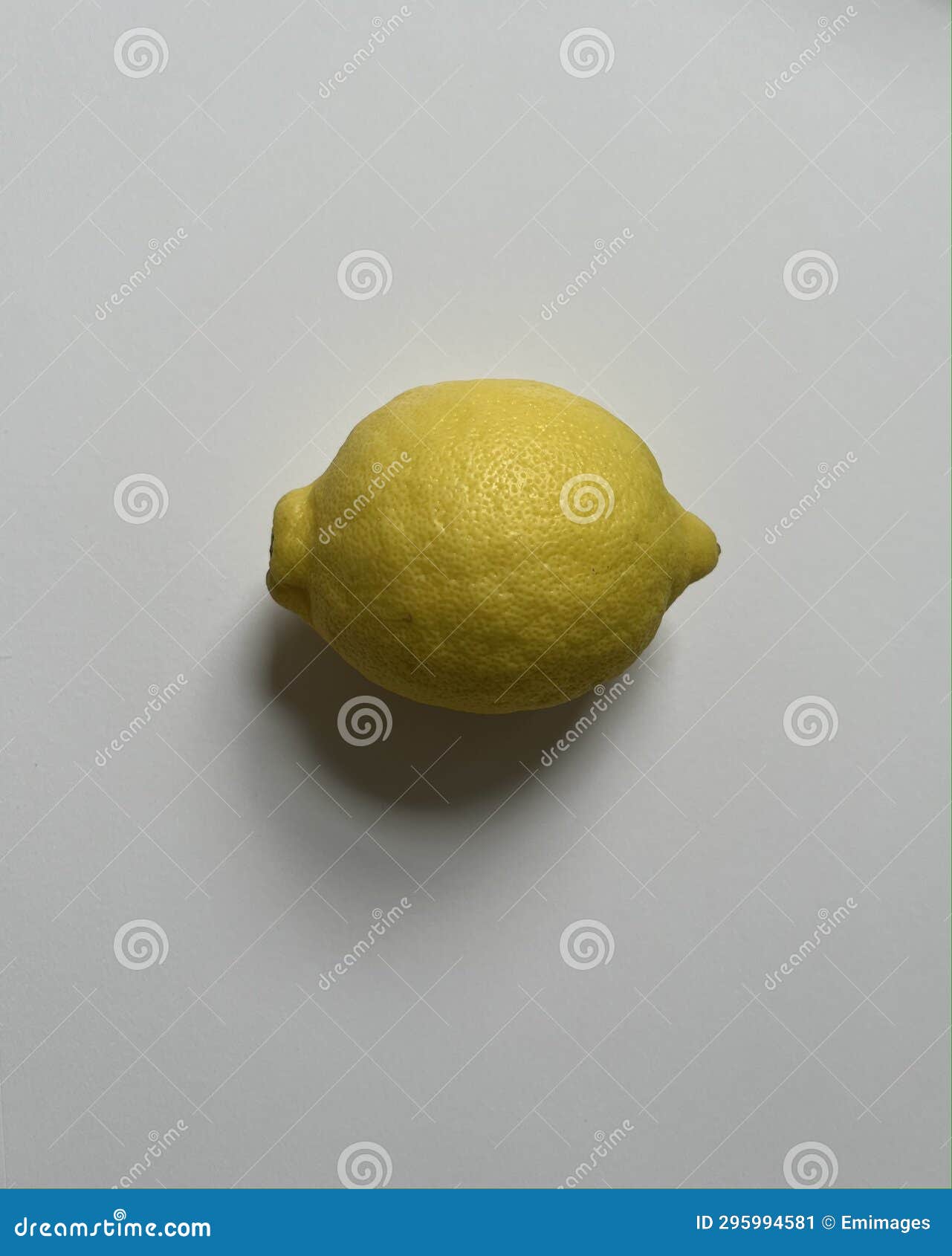 Single Lemon on White Background Stock Image - Image of ingredient ...
