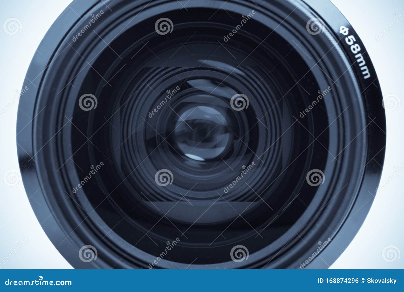 Single-lens Reflex Camera Slr Lens on White Background Stock Photo ...