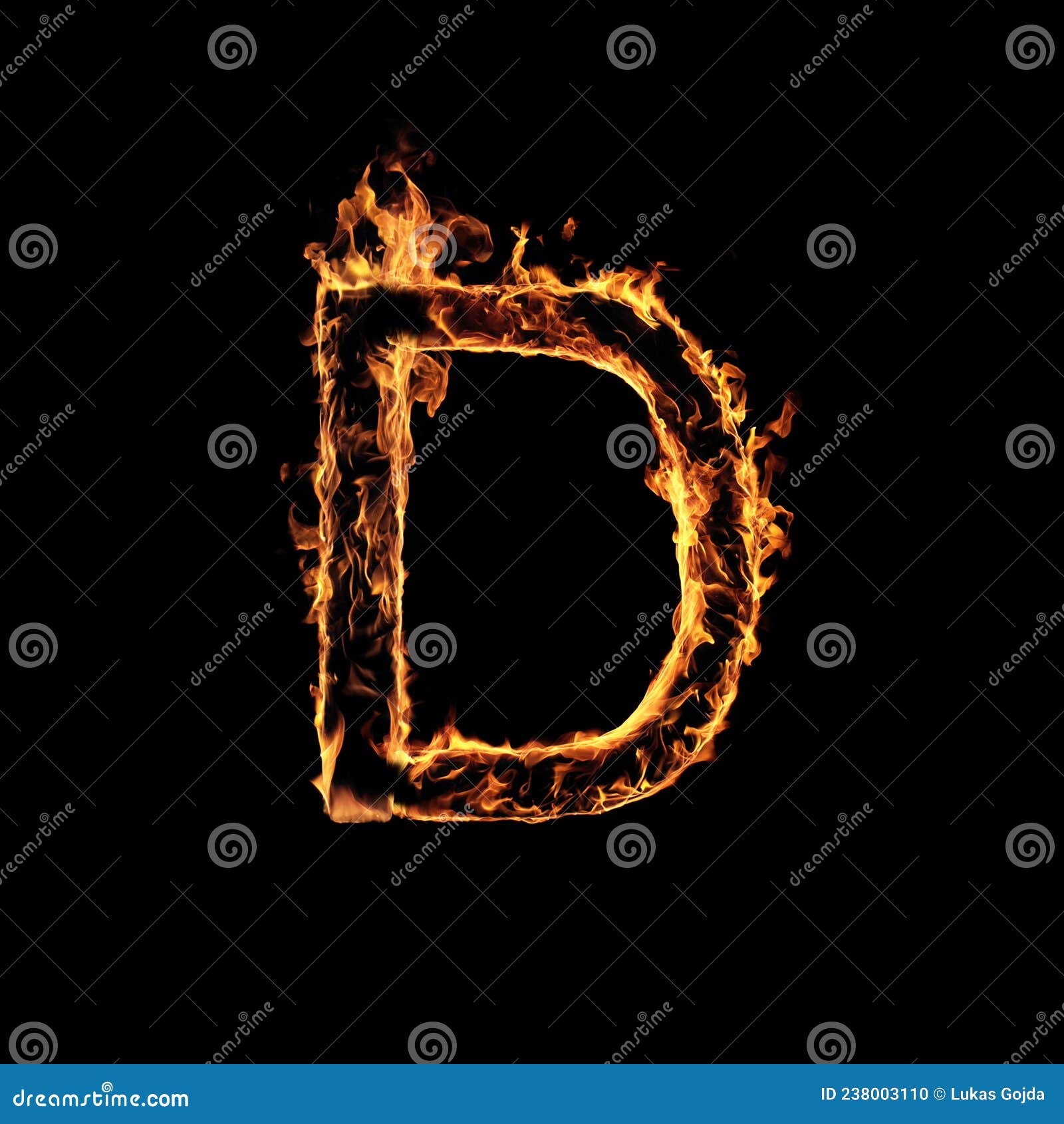 Single Letter of Fire Flames Alphabet Stock Illustration - Illustration ...