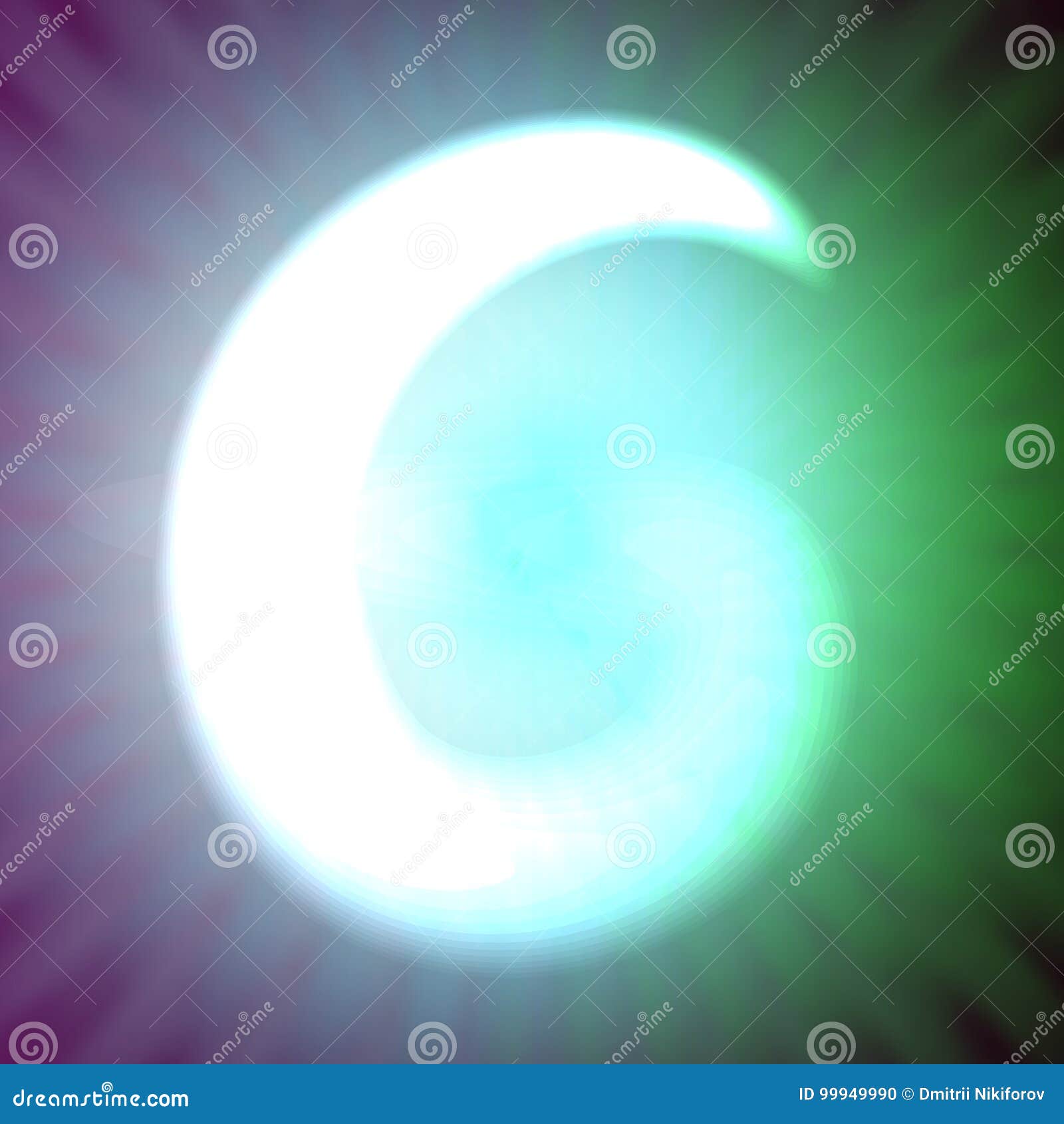 Single Light Blue Neon Letter G of Vector Illustration Stock Vector ...