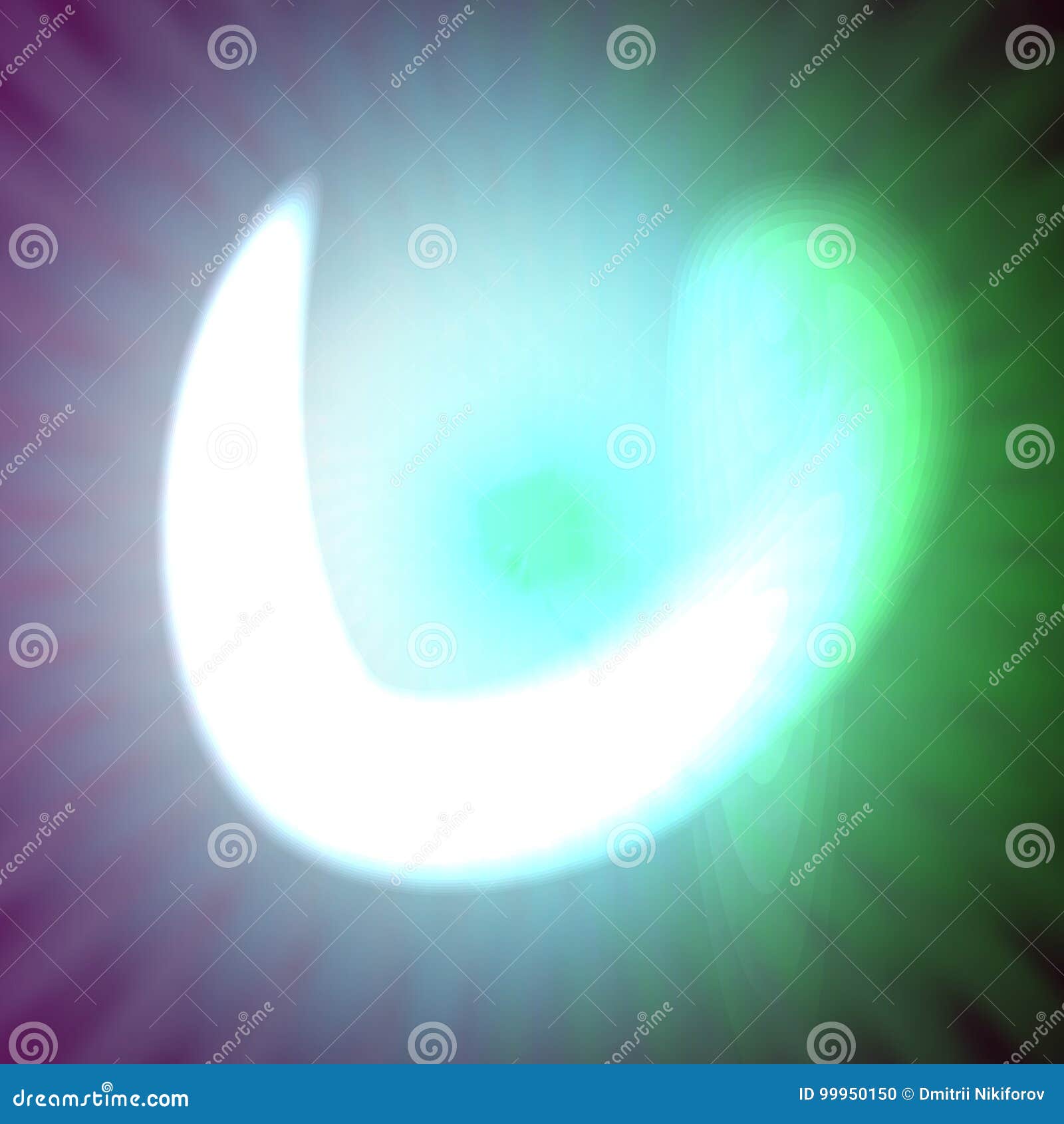 Single Light Blue Neon Letter U of Vector Illustration Stock Vector ...