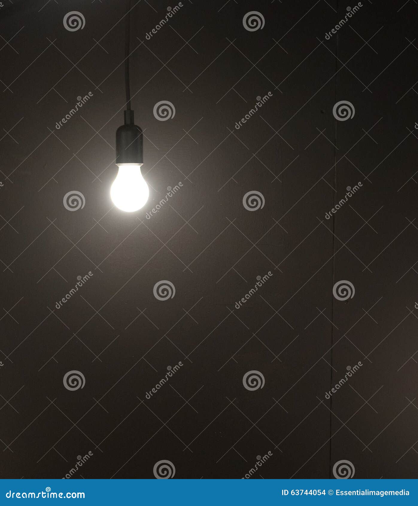 Single Light Bulb stock photo. Image of background, lightbulb - 63744054