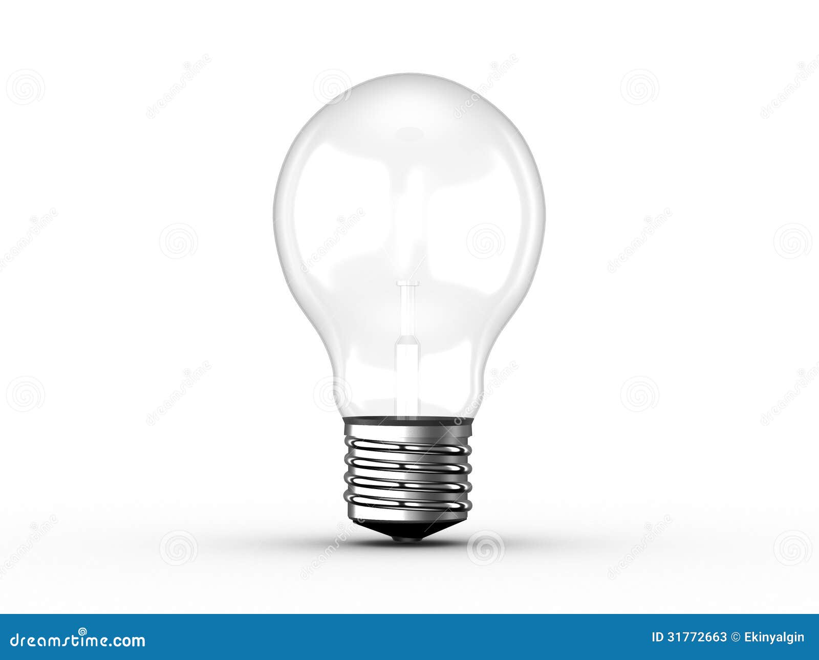 Single Light Bulb stock illustration. Illustration of electricity ...