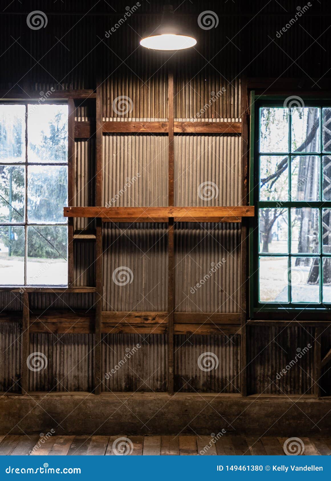 Single Light in Old Warehouse Stock Photo - Image of lamp, warehouse ...