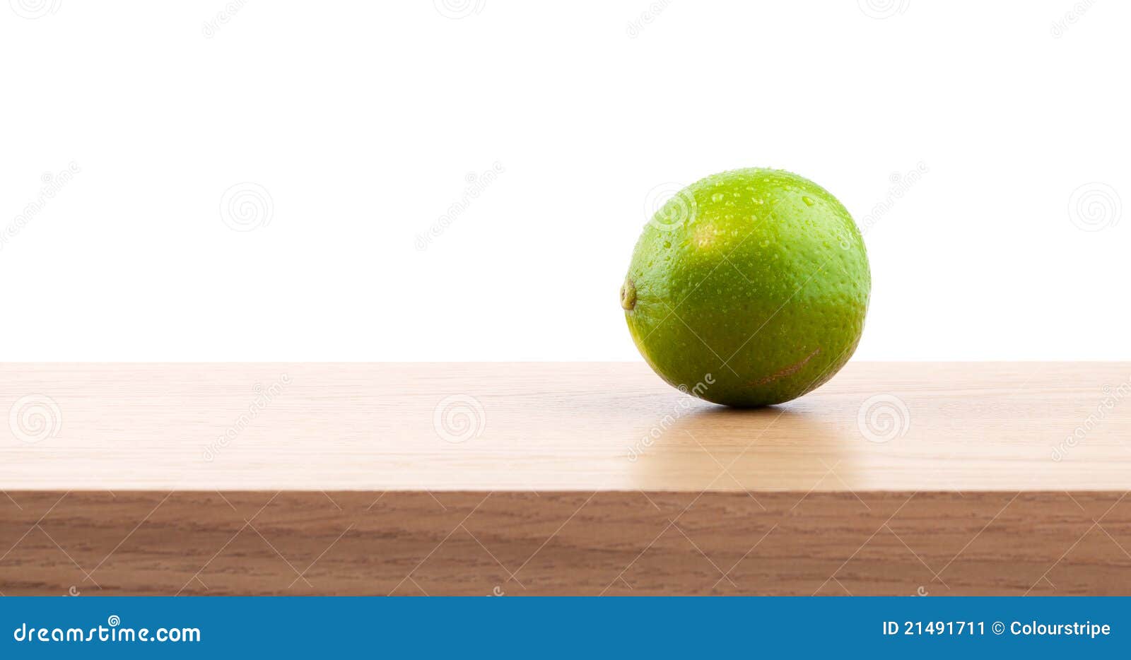 Single Lime with Droplets on a Wooden Plank. Stock Image - Image of ...