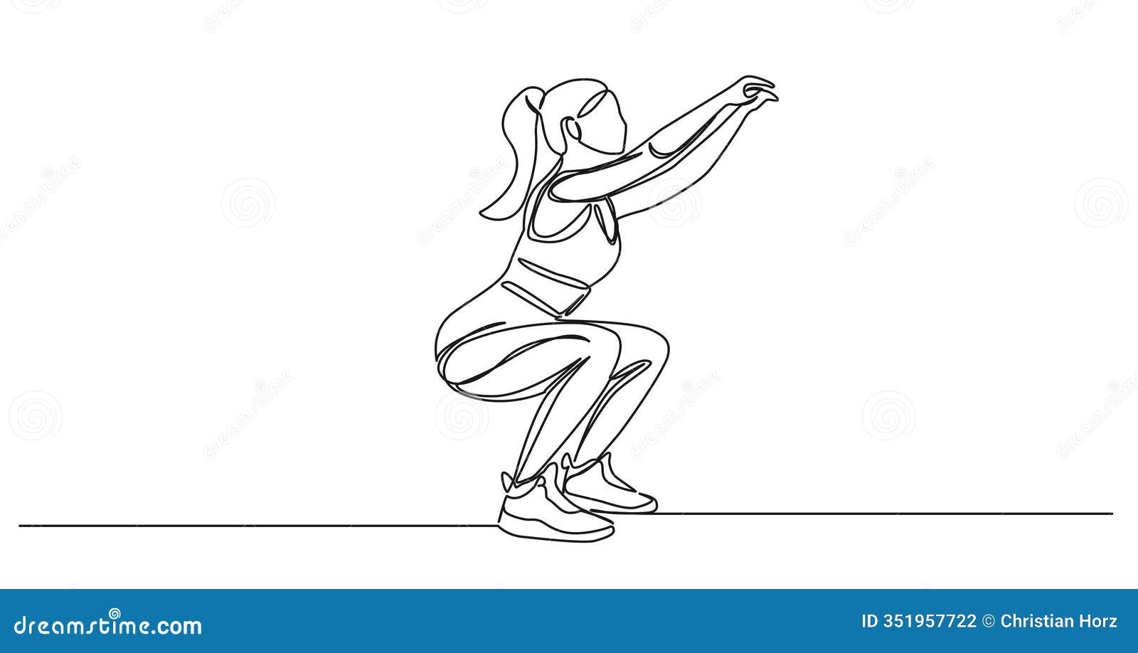 Exercising. Squats On The Shoulders Stock Photo | CartoonDealer.com ...