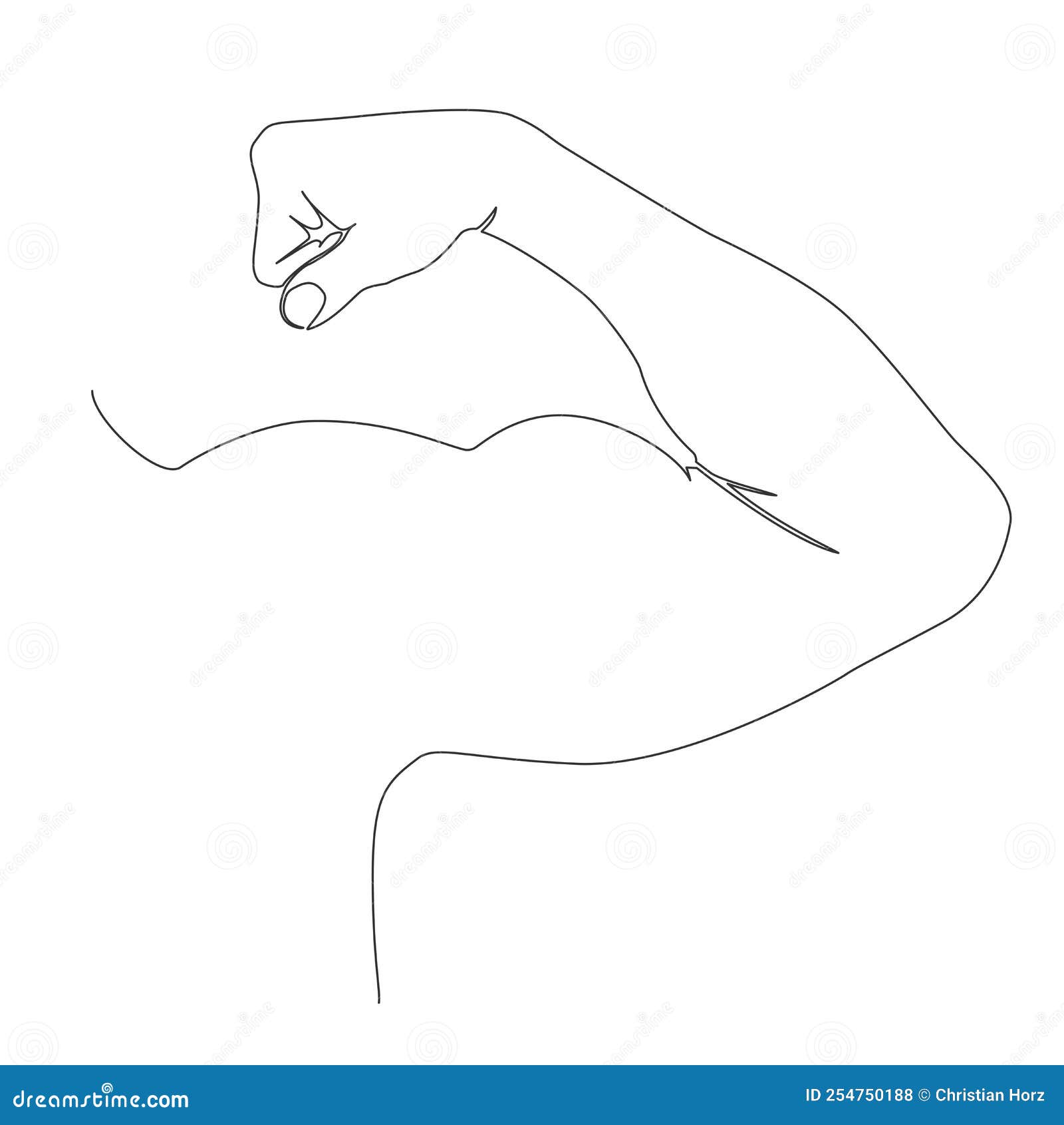 Muscle Man Drawing Stock Image | CartoonDealer.com #7143607