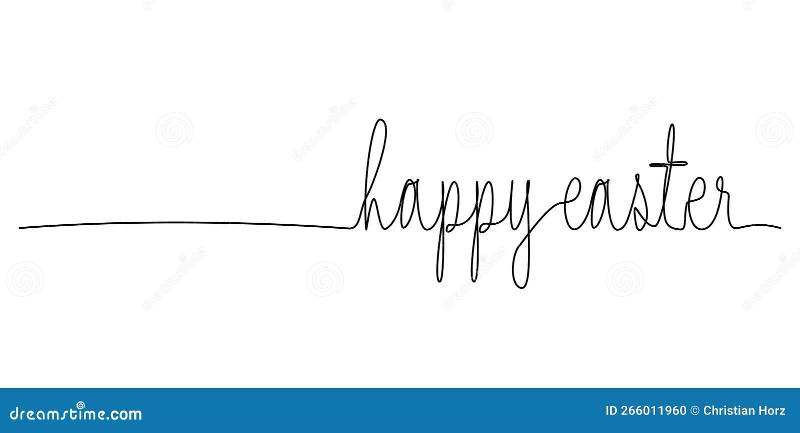 Single Line Drawing of Text HAPPY EASTER Stock Vector - Illustration of ...