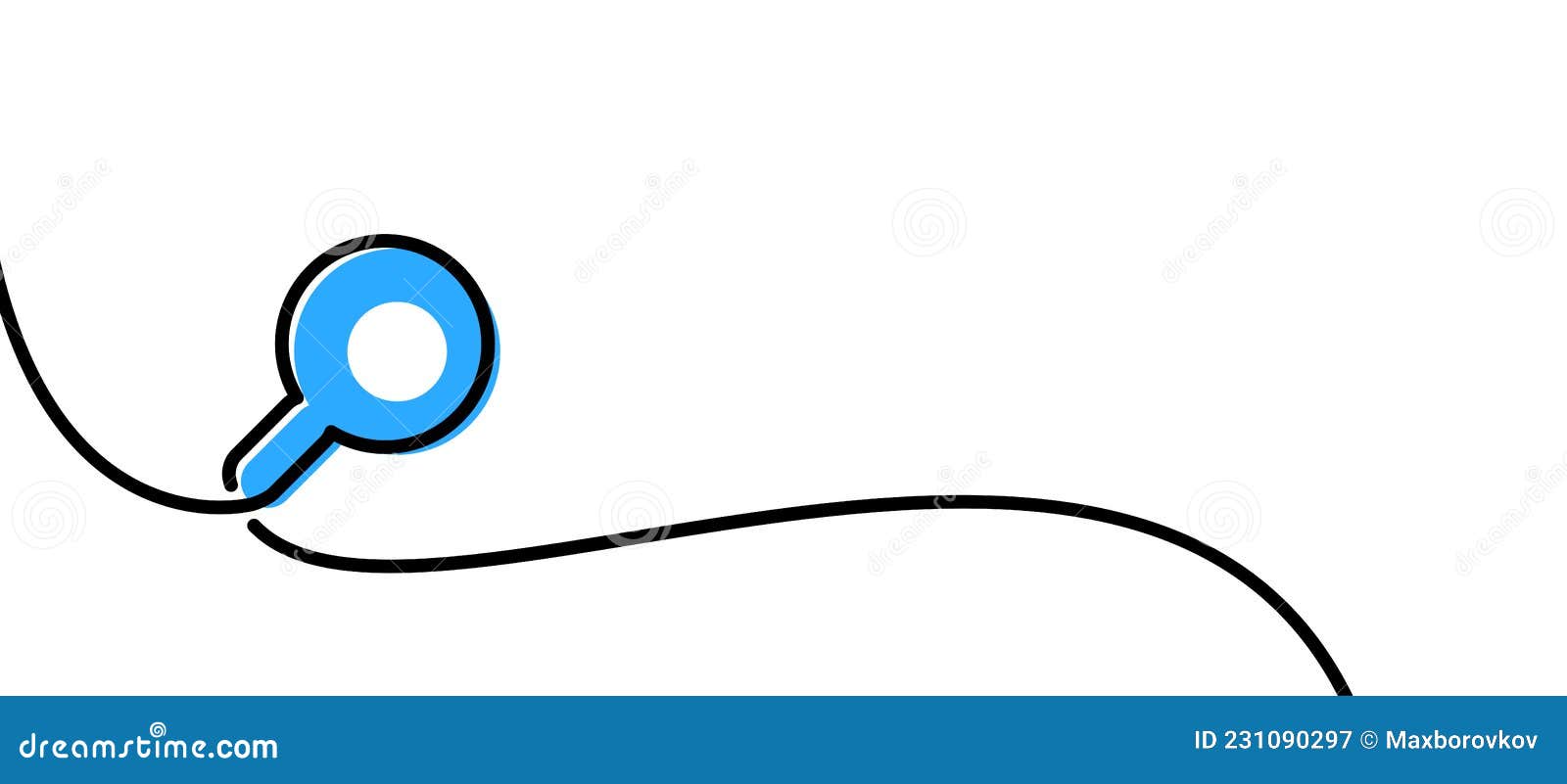 Blue Magnifier With Plus Sign Isolated On White. Magnifying Glass Icon ...