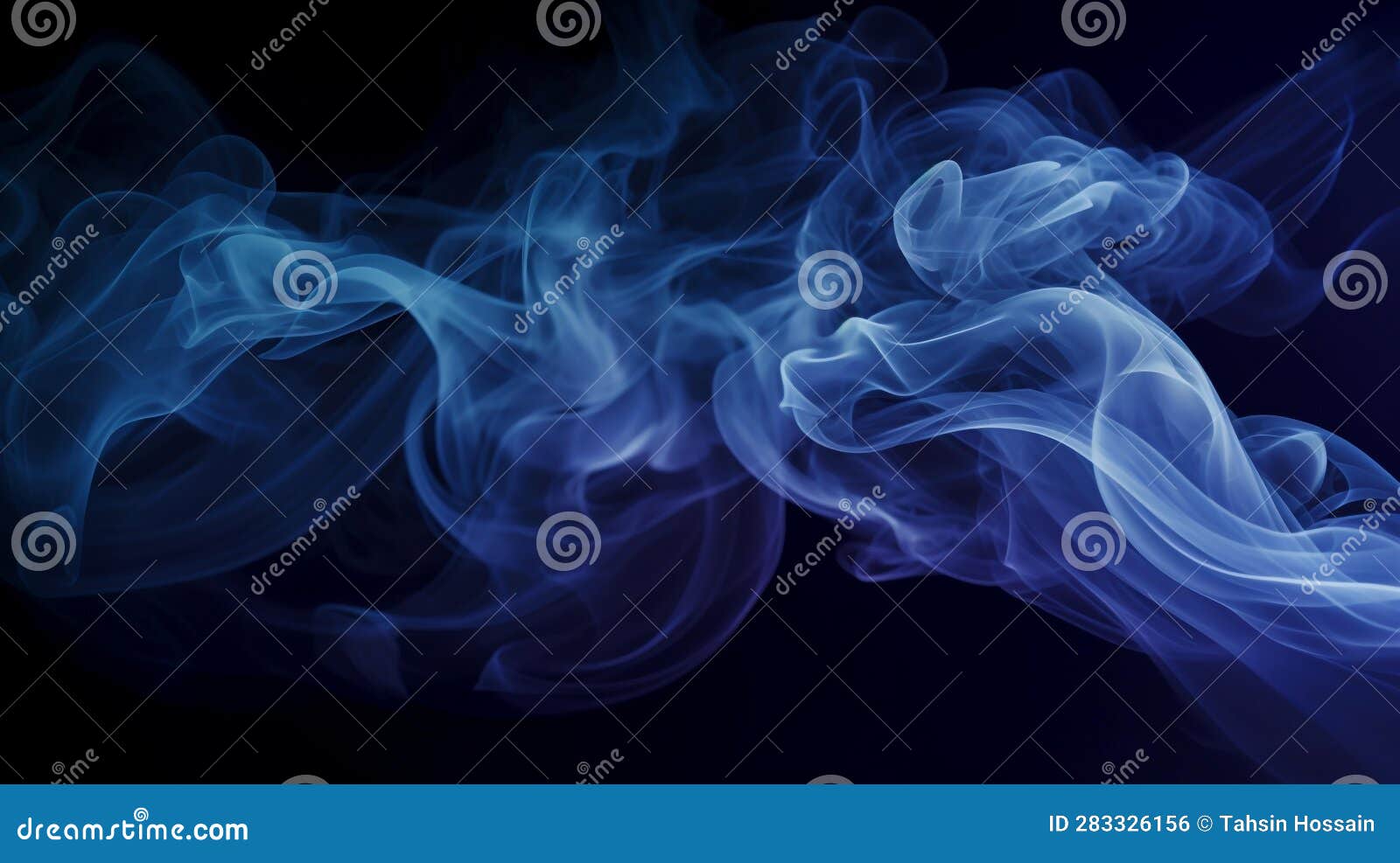 A Single Line of Indigo Smoke Background, AI-Generated Stock ...