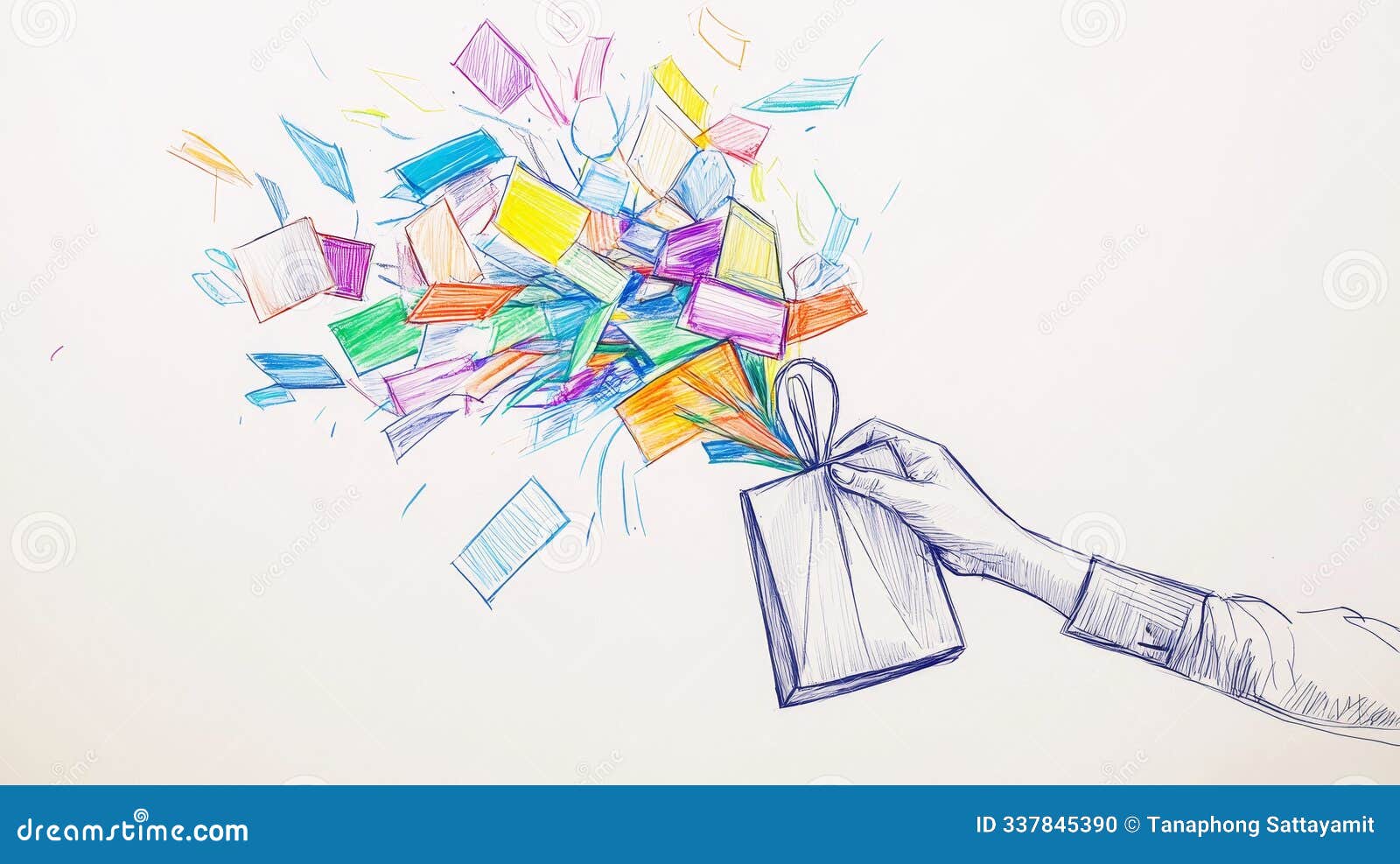 Sketch Papers And Different Notepapers Vector Set In Hand Drawn Style ...