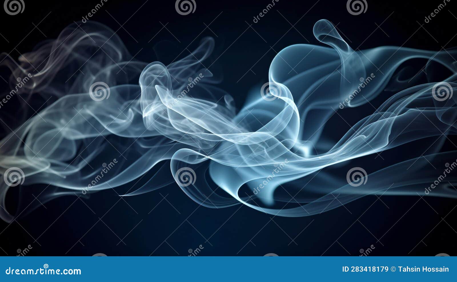 A Single-line Smoke Abstract Background, AI-Generated Stock ...