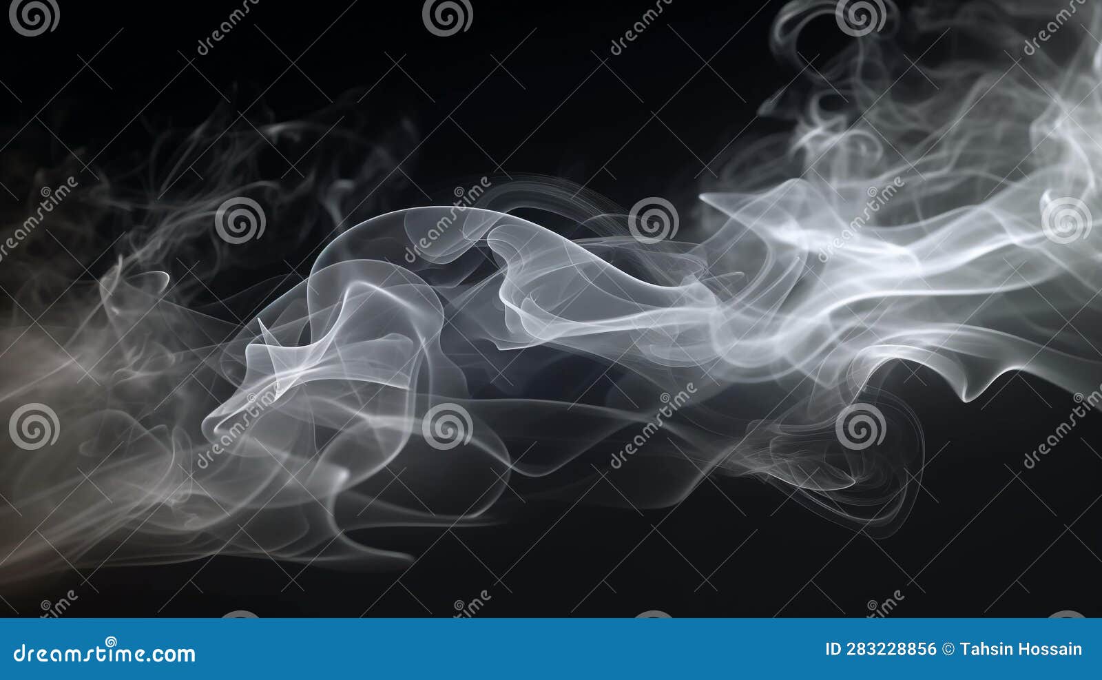 A Single-line Smoke Abstract Background, Generative AI Stock ...